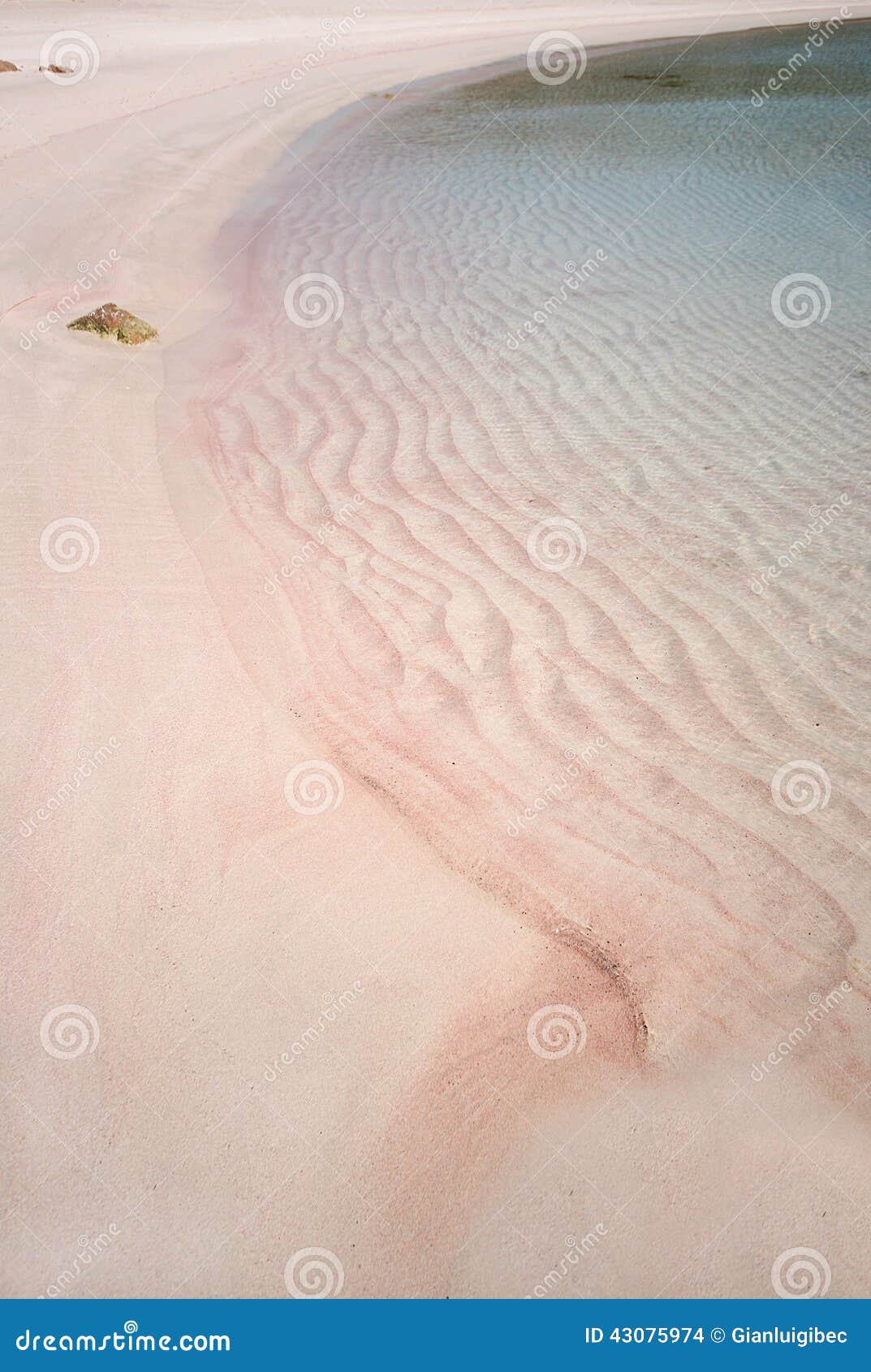 Spiaggia Rosa (Pink Beach) stock photo. Image of sand - 43075974