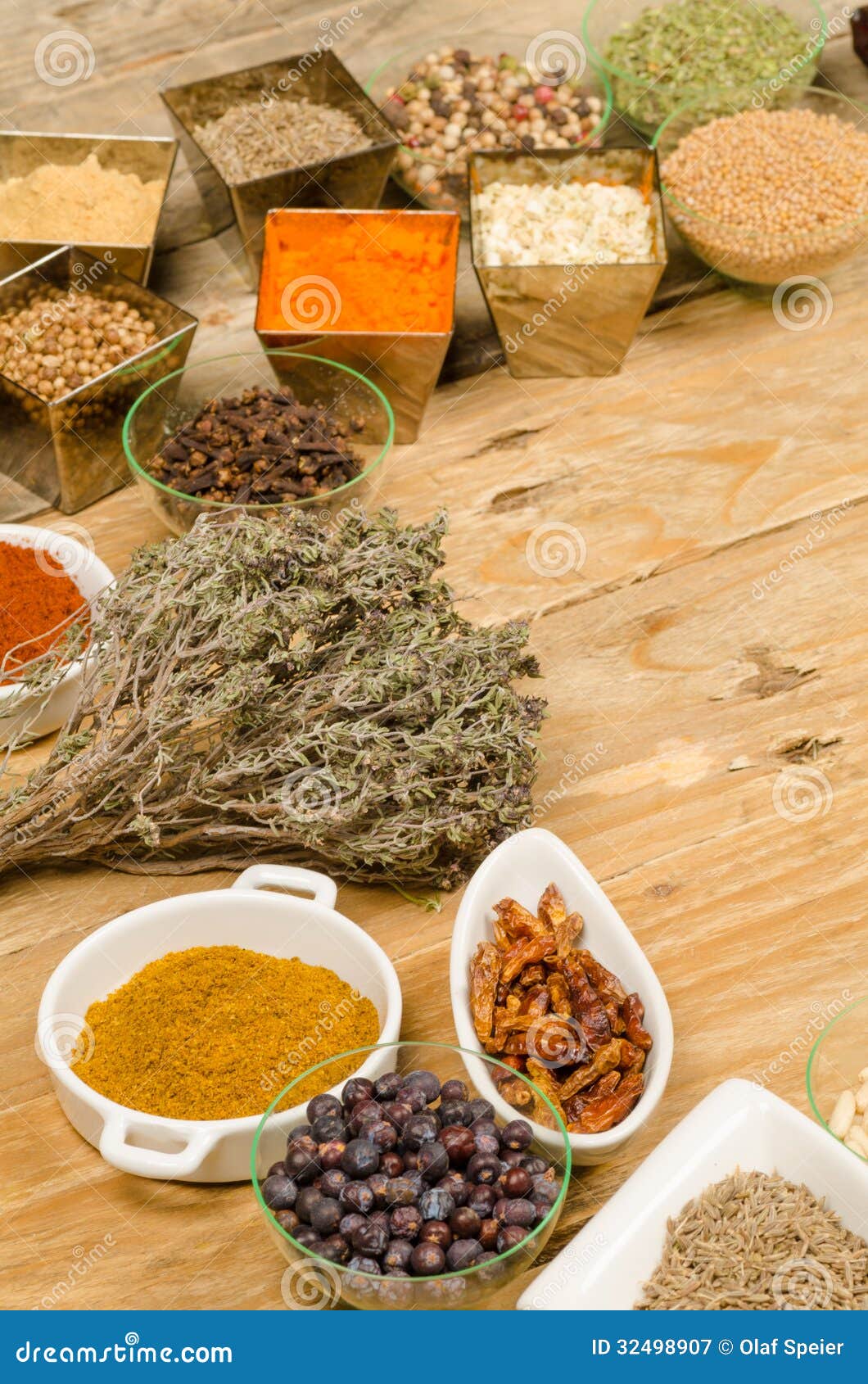 Spice assortment stock image. Image of angle, kernels - 32498907