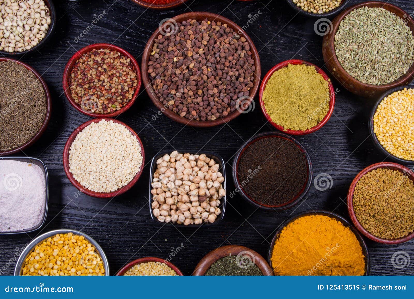 Indian seed stock image. Image of buckwheat, cinnamon - 125413519