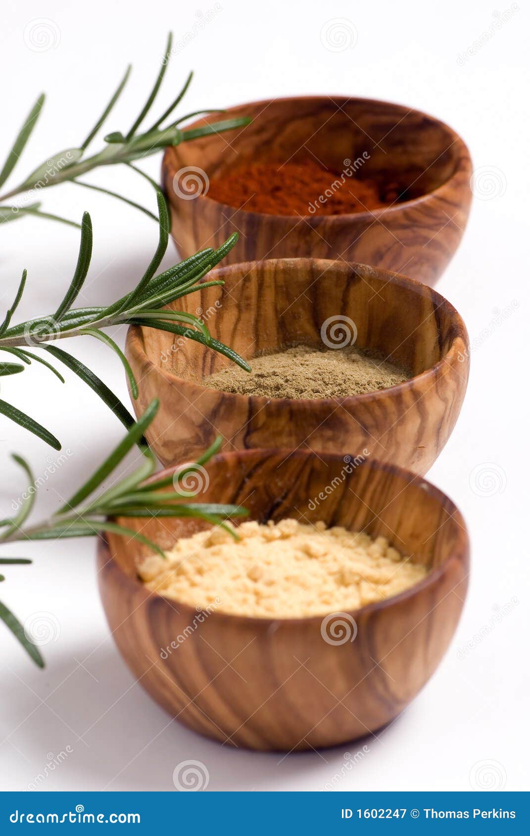 Spice Bowls 2 stock image. Image of colorful, olive, green - 1602247