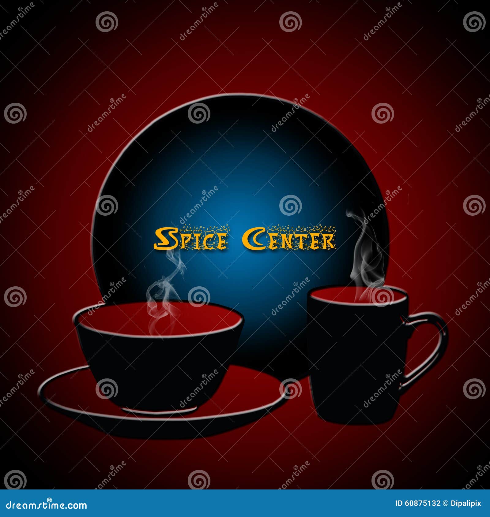 Spice center. stock illustration. Illustration of artistic - 60875132