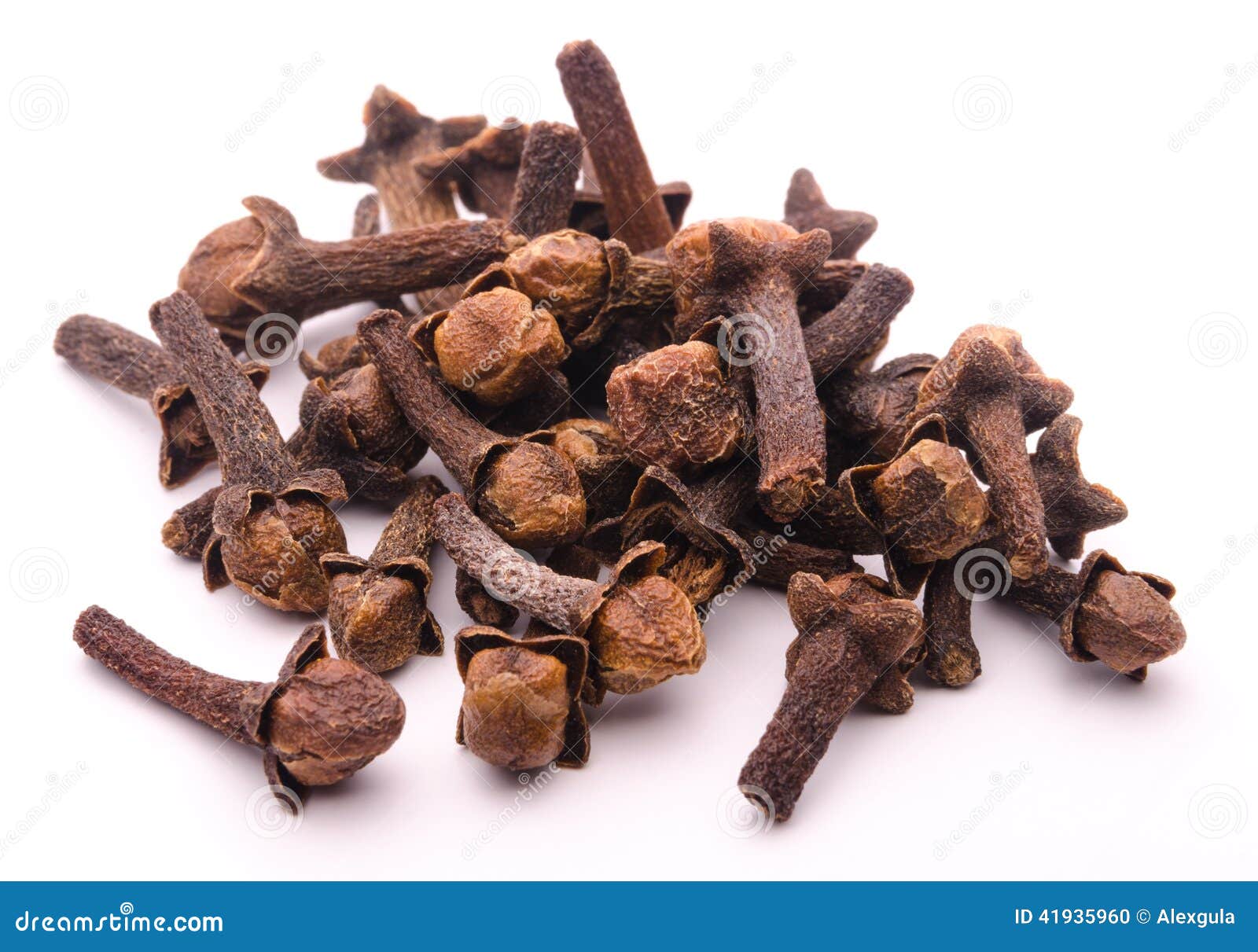 Spice cloves on white stock photo. Image of healthy, clove - 41935960