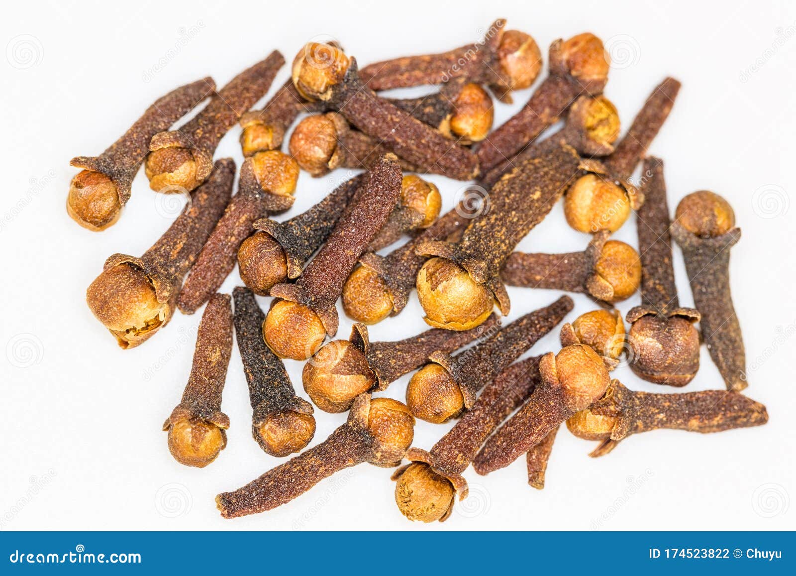 Dry Spice Cloves Isolated On White Background Full Depth Of Field Close ...