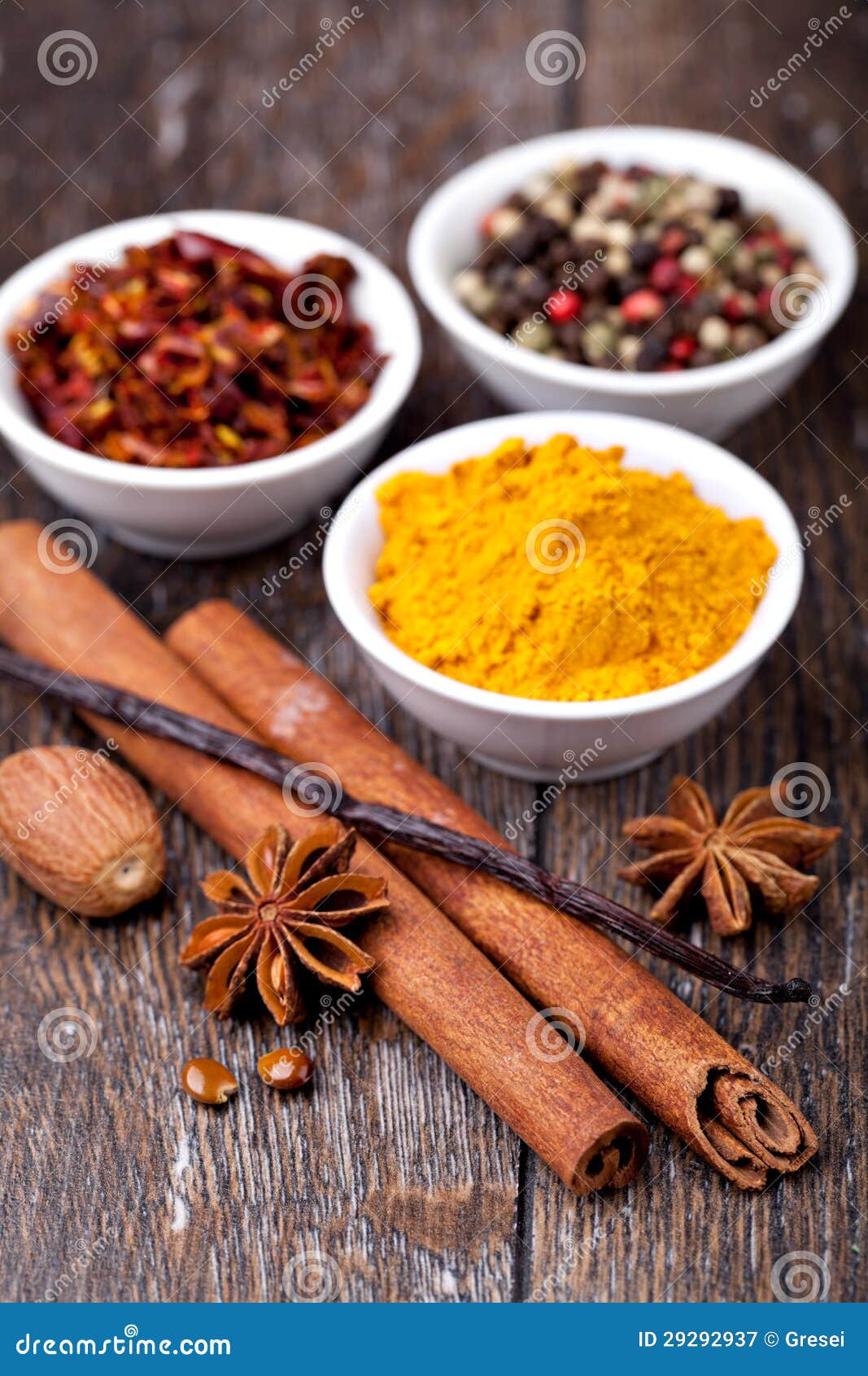 Spice collection stock image. Image of condiment, anisetree - 29292937