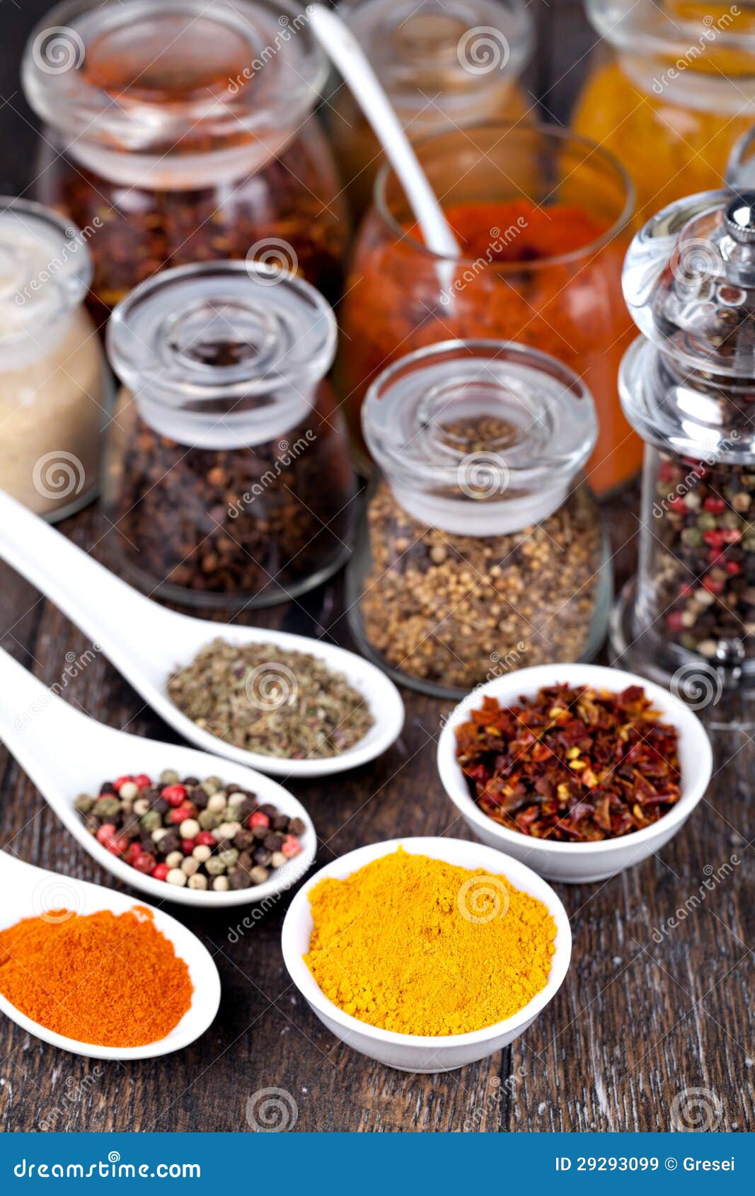 Spice collection stock image. Image of curry, anise, grated - 29293099