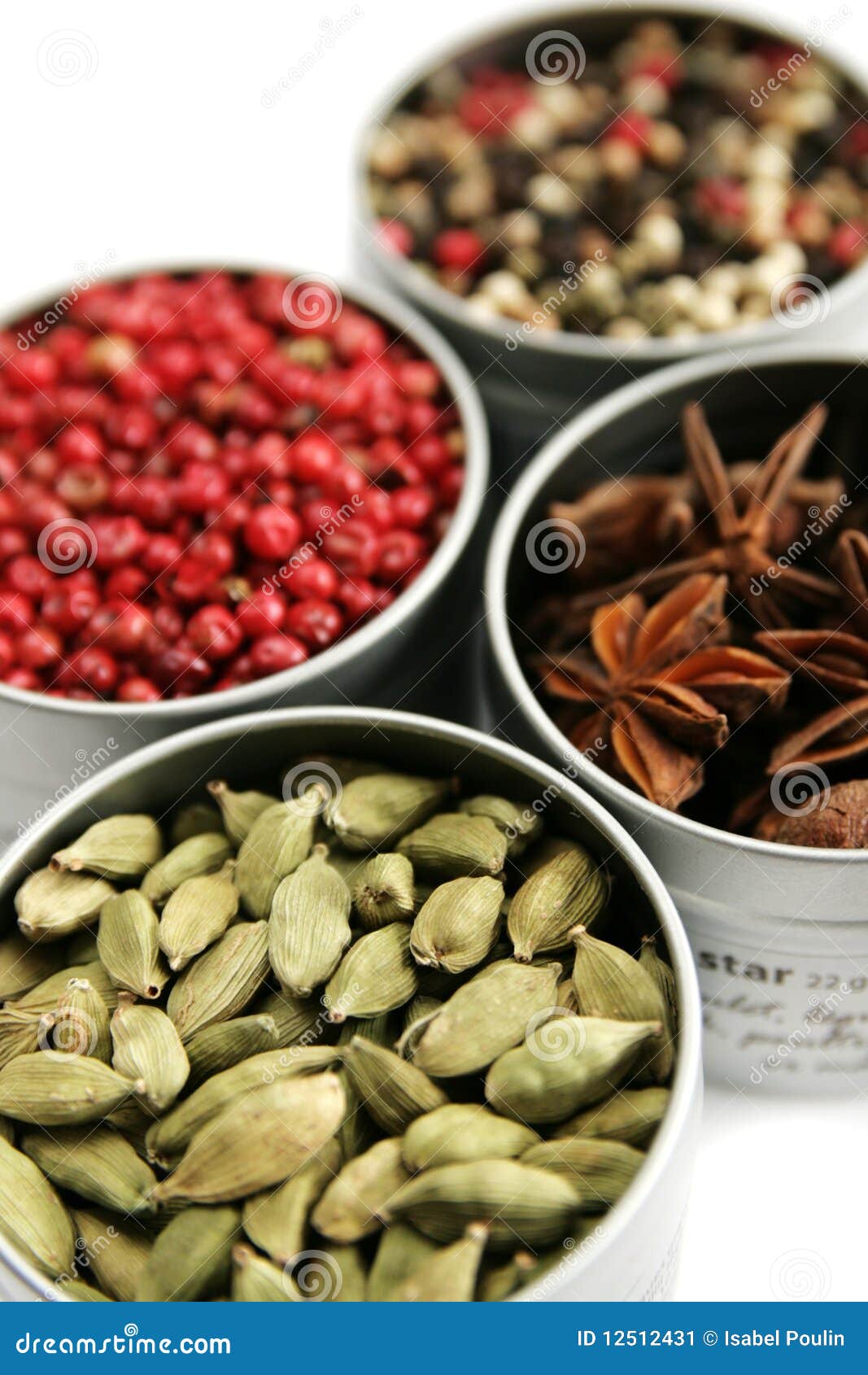 Spice in container stock image. Image of anise, spices - 12512431