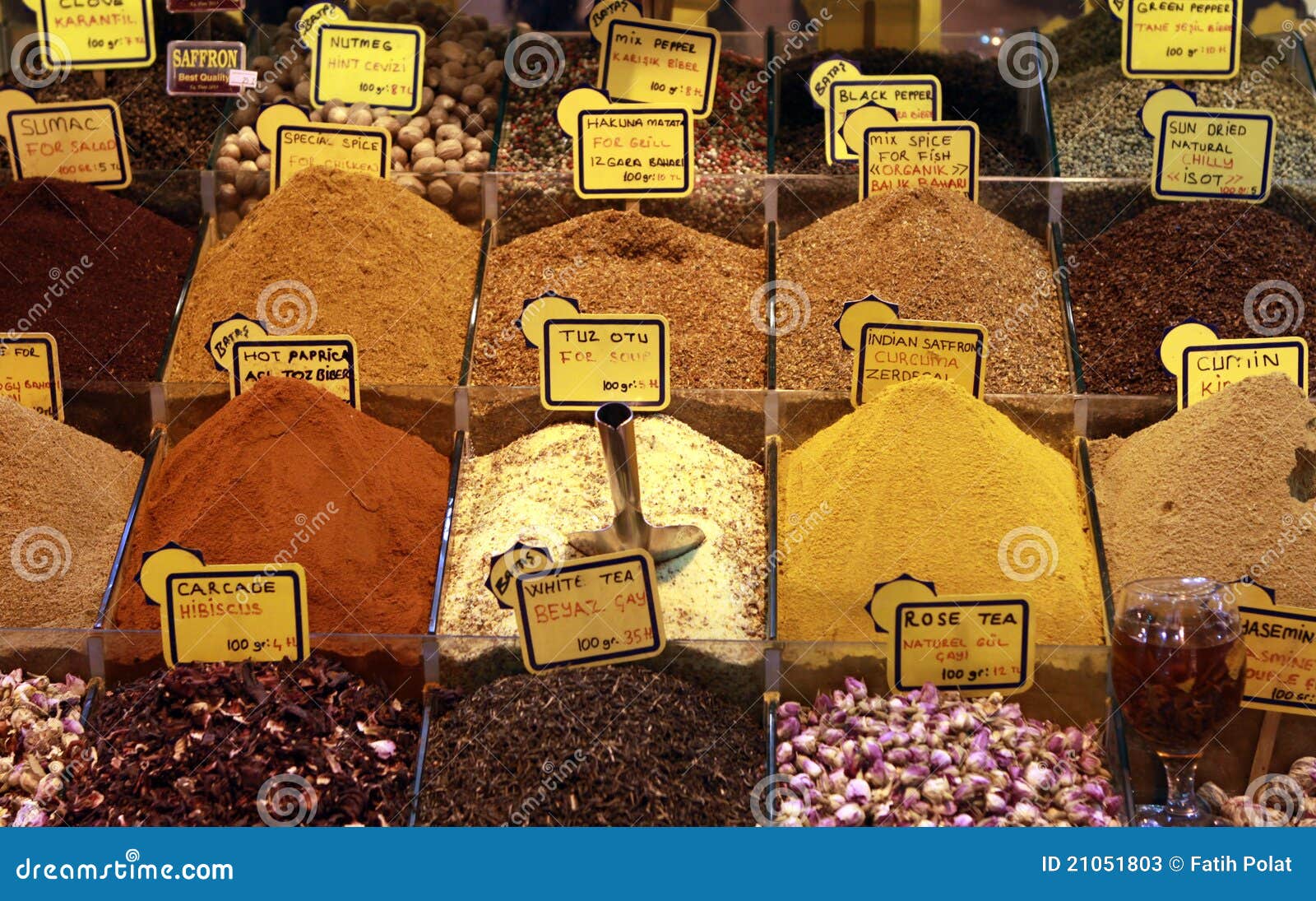 Spice and herbal tea. stock image. Image of herbalist - 21051803