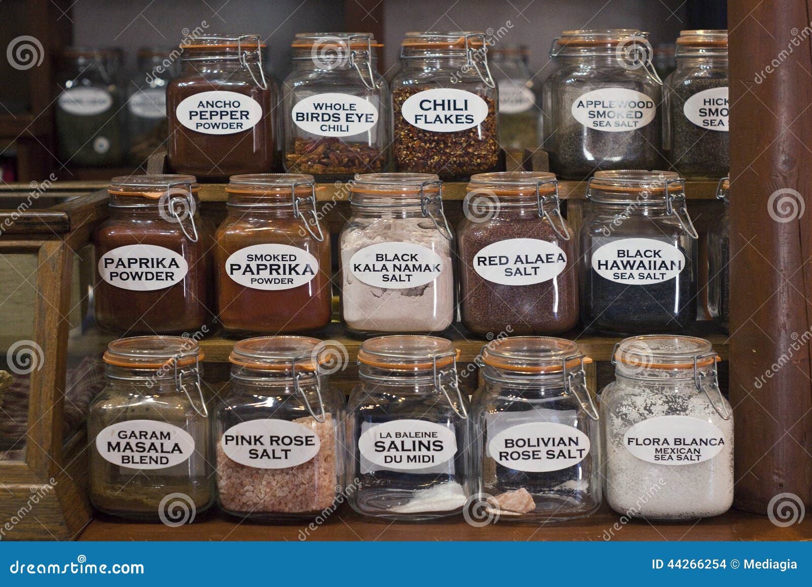 Spice Jars Collection stock photo. Image of colorful - 44266254