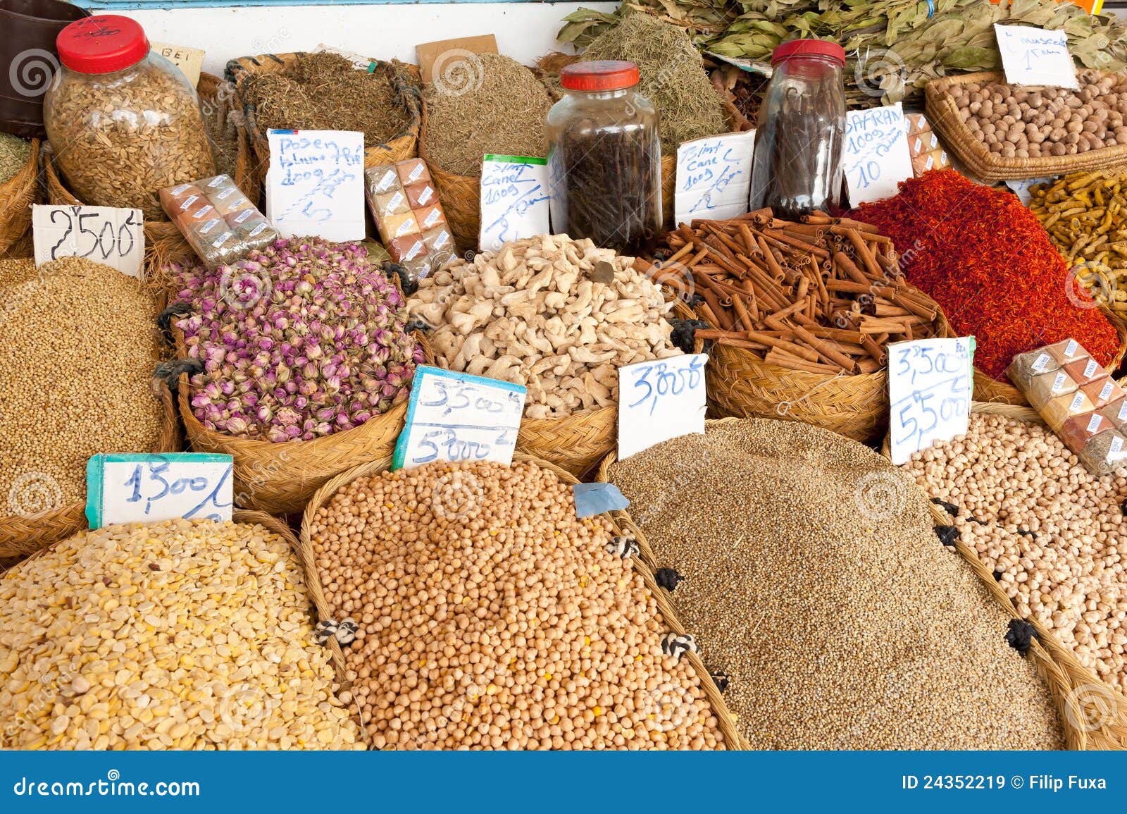 Spice market stock image. Image of leaves, pepper, price - 24352219