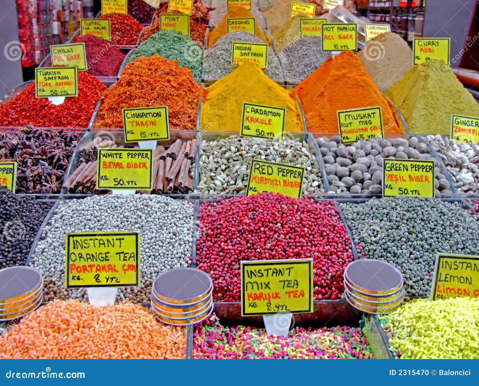 Spice market detail stock photo. Image of india, asian - 2315470