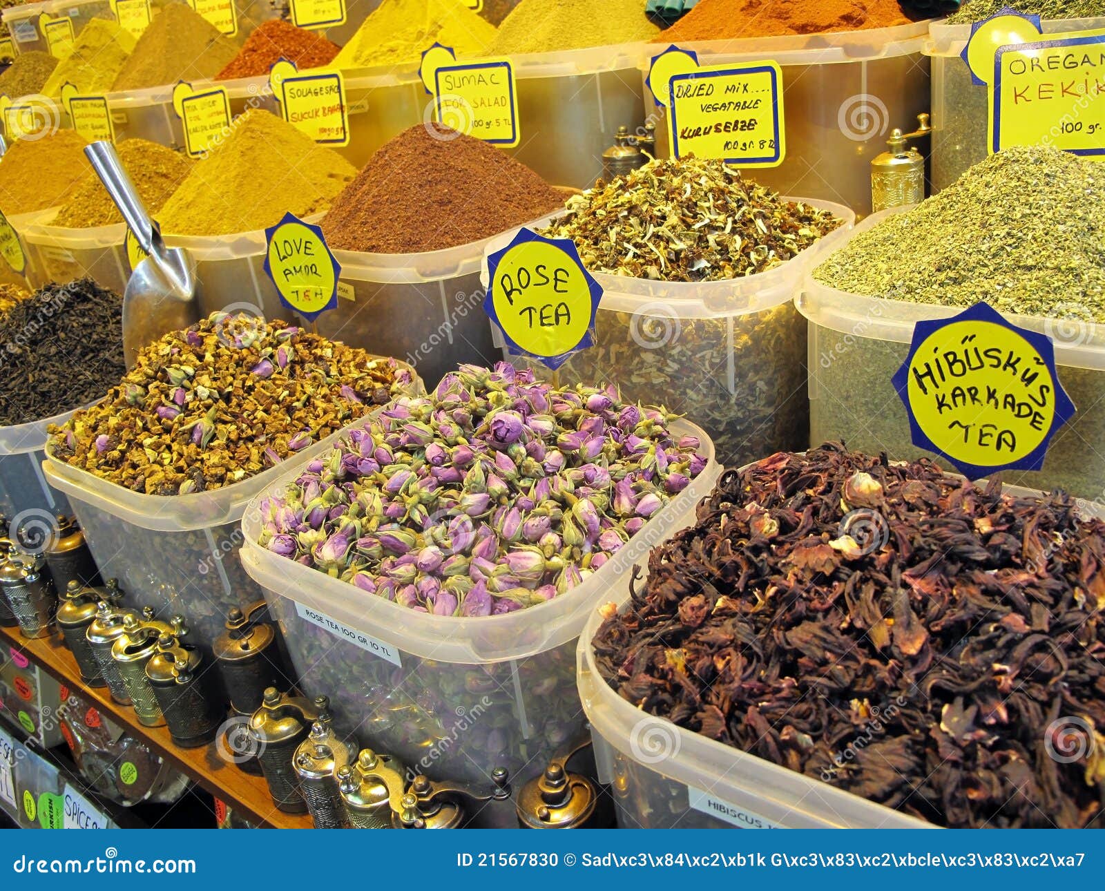 Spice Market in Istanbul. stock photo. Image of grand - 21567830