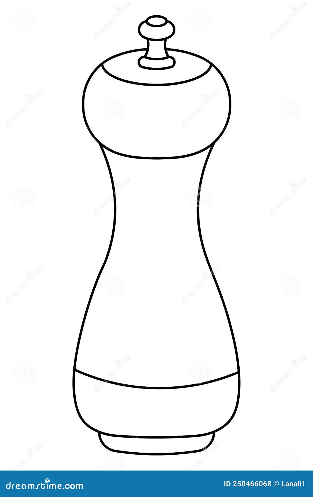 Spice Mill. Sketch. Vector Illustration. a Device for Grinding Pepper ...
