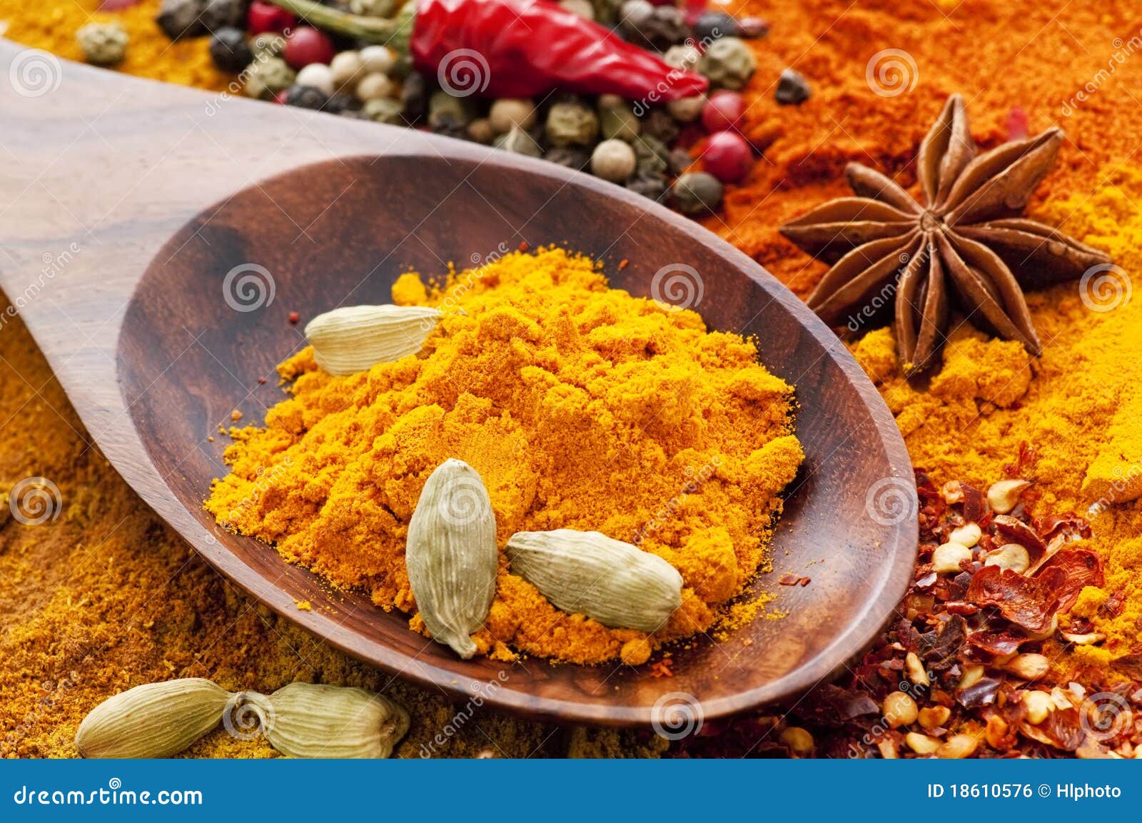 Spice mix stock photo. Image of curry, curcuma, allspice - 18610576
