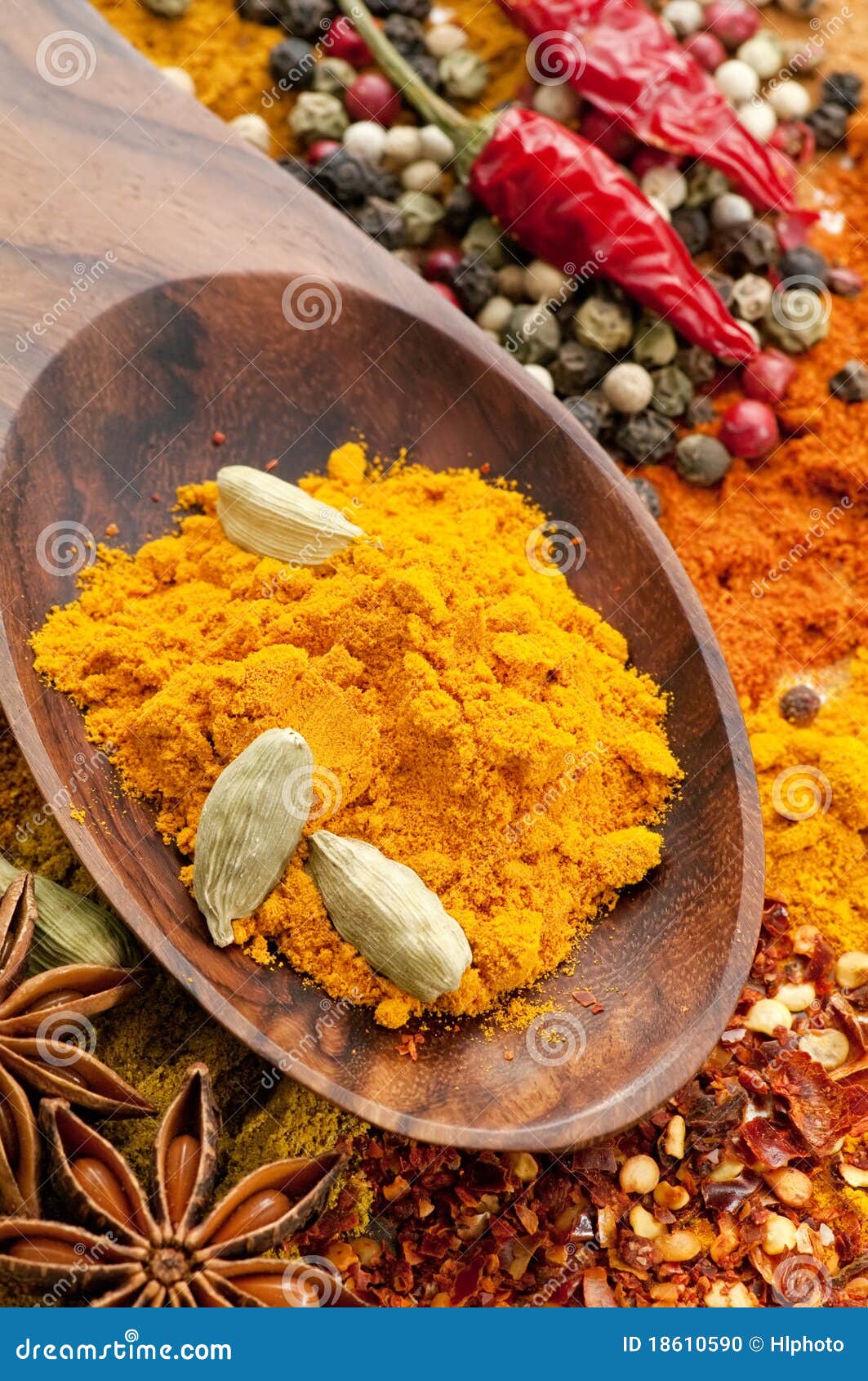Spice mix stock photo. Image of caraway, compounds, brown - 18610590