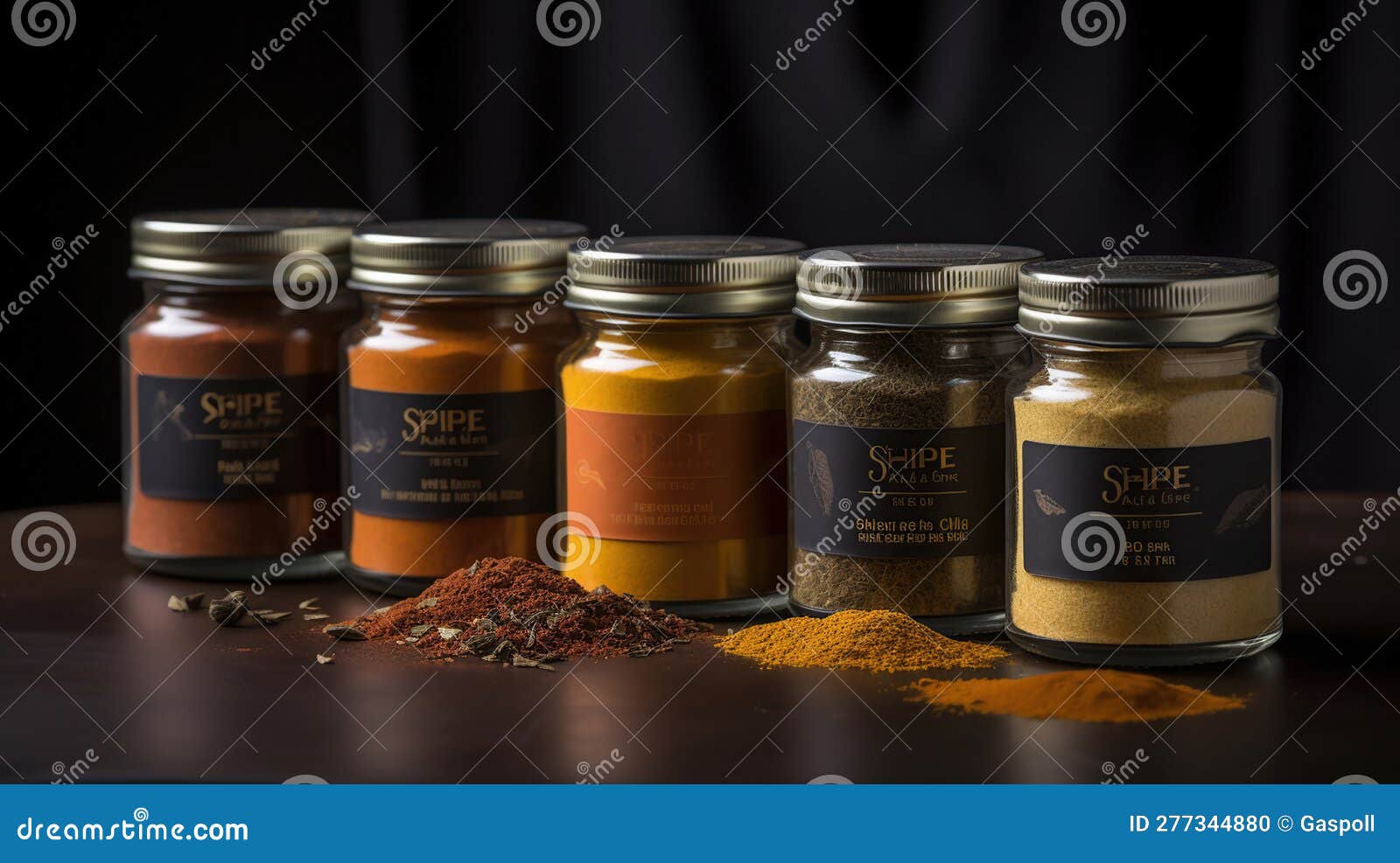 Spice is a Natural Use Condiment Various Type, Generative Ai Stock ...