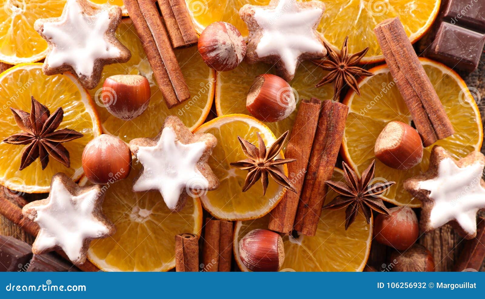 Spice and nut stock photo. Image of assortment, festive - 106256932