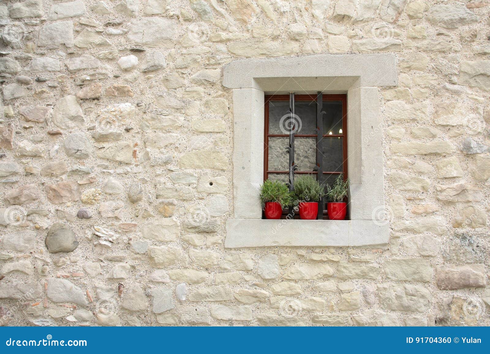Spice plants on window stock photo. Image of village - 91704360