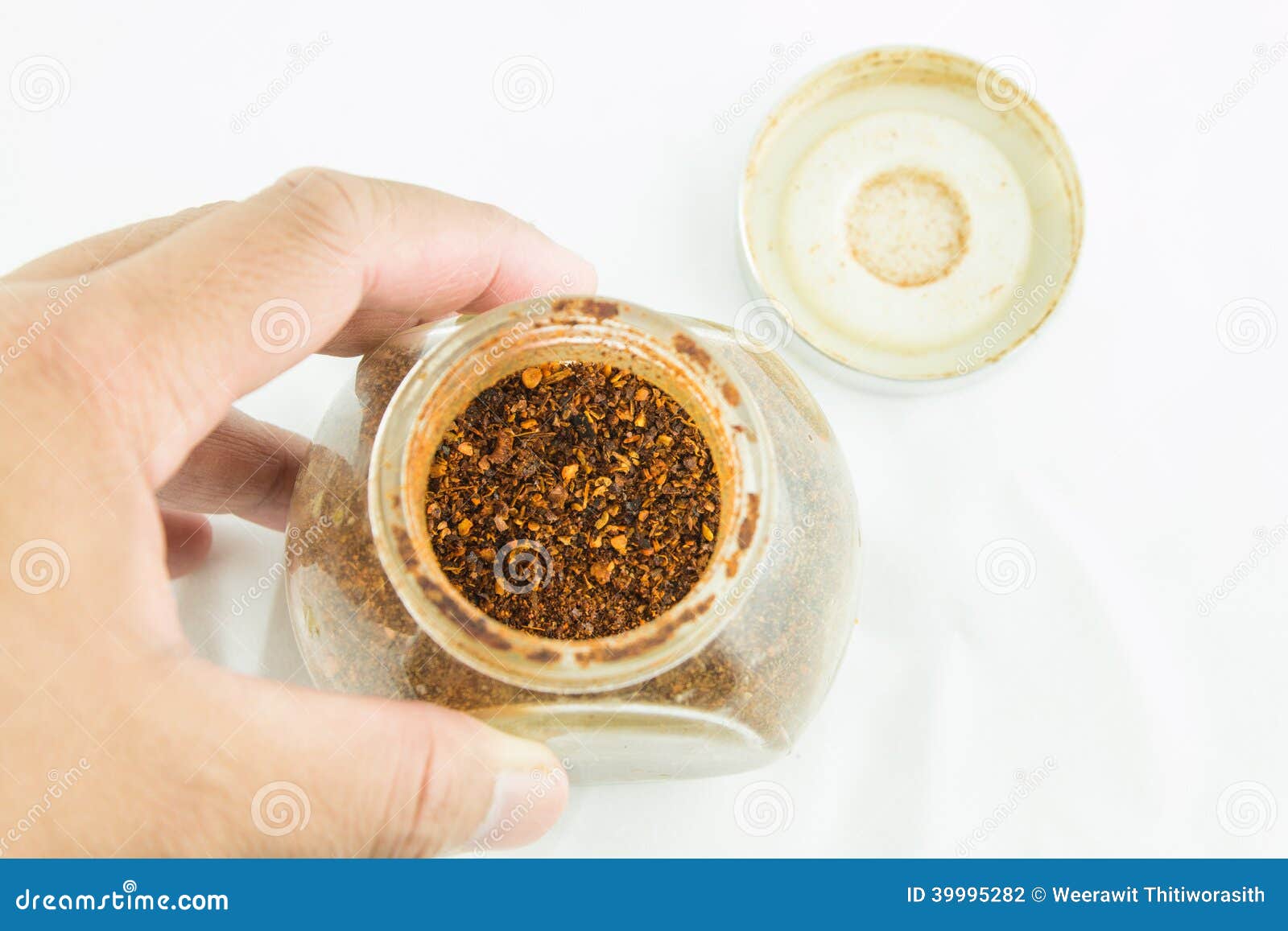 Spice Pouring - Red Pepper stock photo. Image of kitchen - 39995282