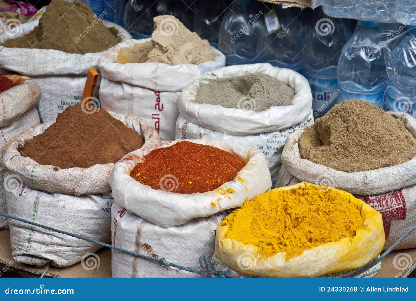 Spice Sack Display stock photo. Image of display, leaves - 24330268