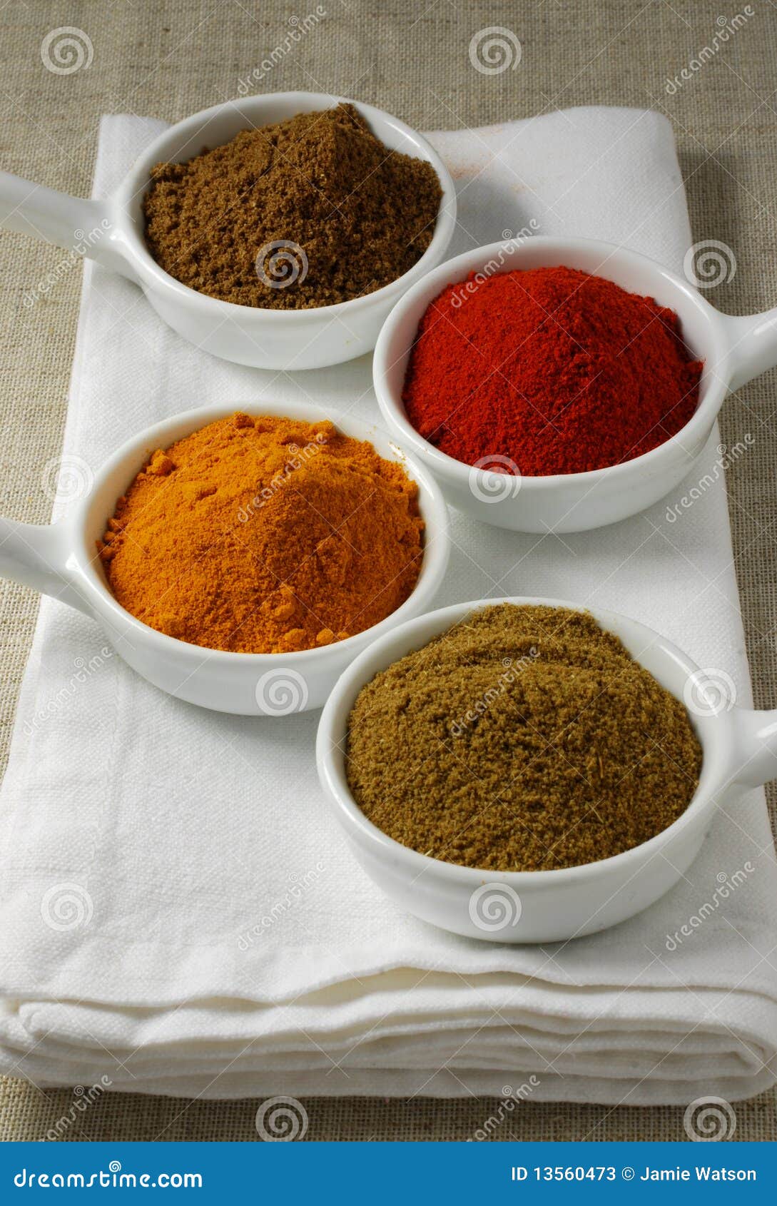 Spice selection stock image. Image of turmeric, masala - 13560473