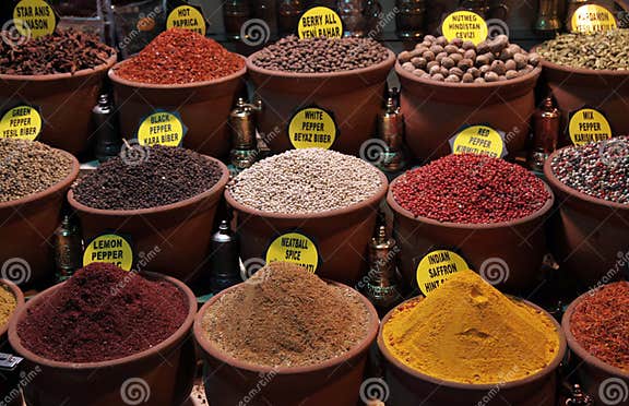 Spice seller stock photo. Image of food, pepper, store - 16371914