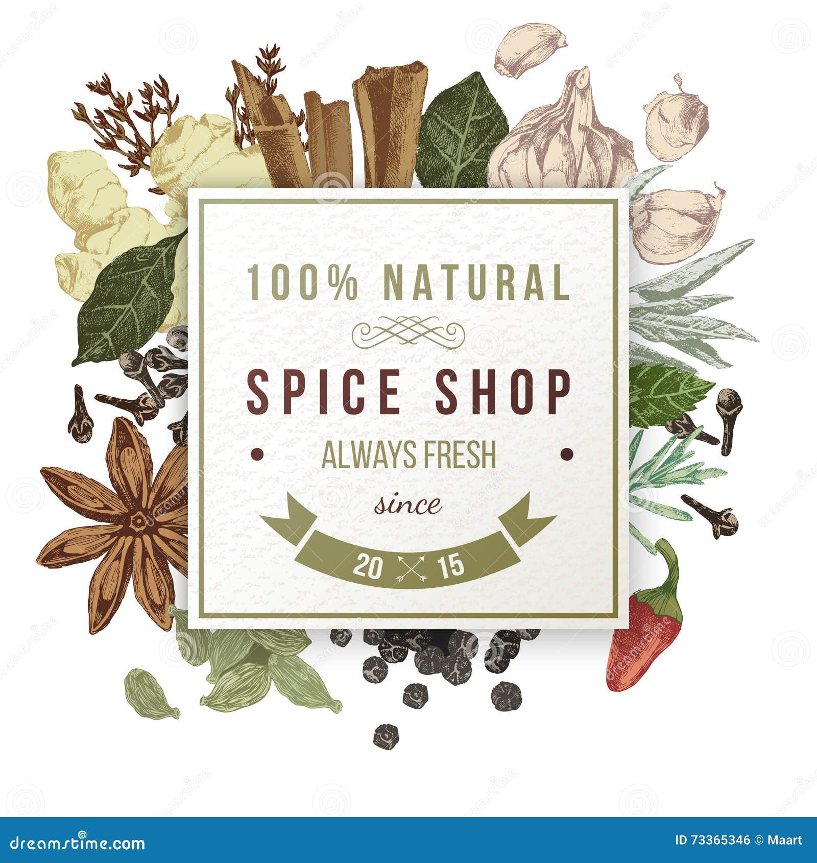 Spice Shop Logo. Round Linear Logo Of Chili Pepper Vector Illustration ...