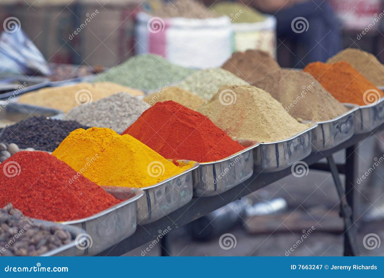 Spice Stall stock image. Image of indian, stall, fresh - 7663247