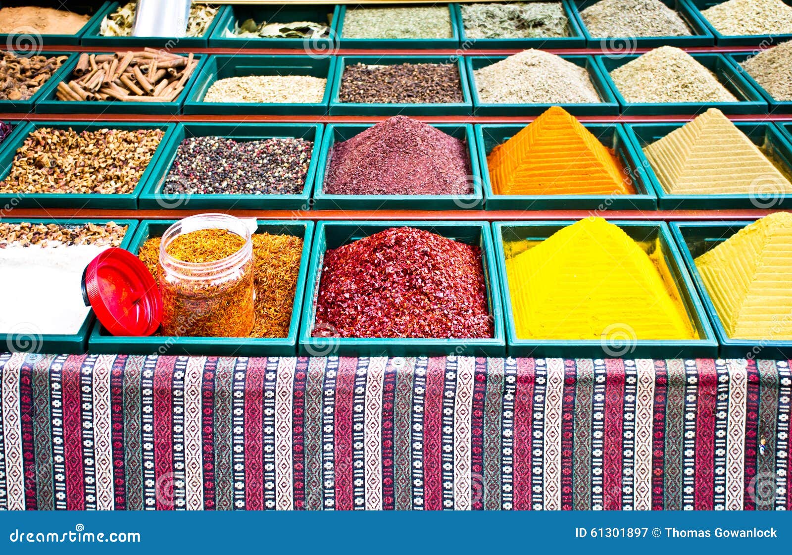 Spice stall stock image. Image of color, chilli, flavoring - 61301897