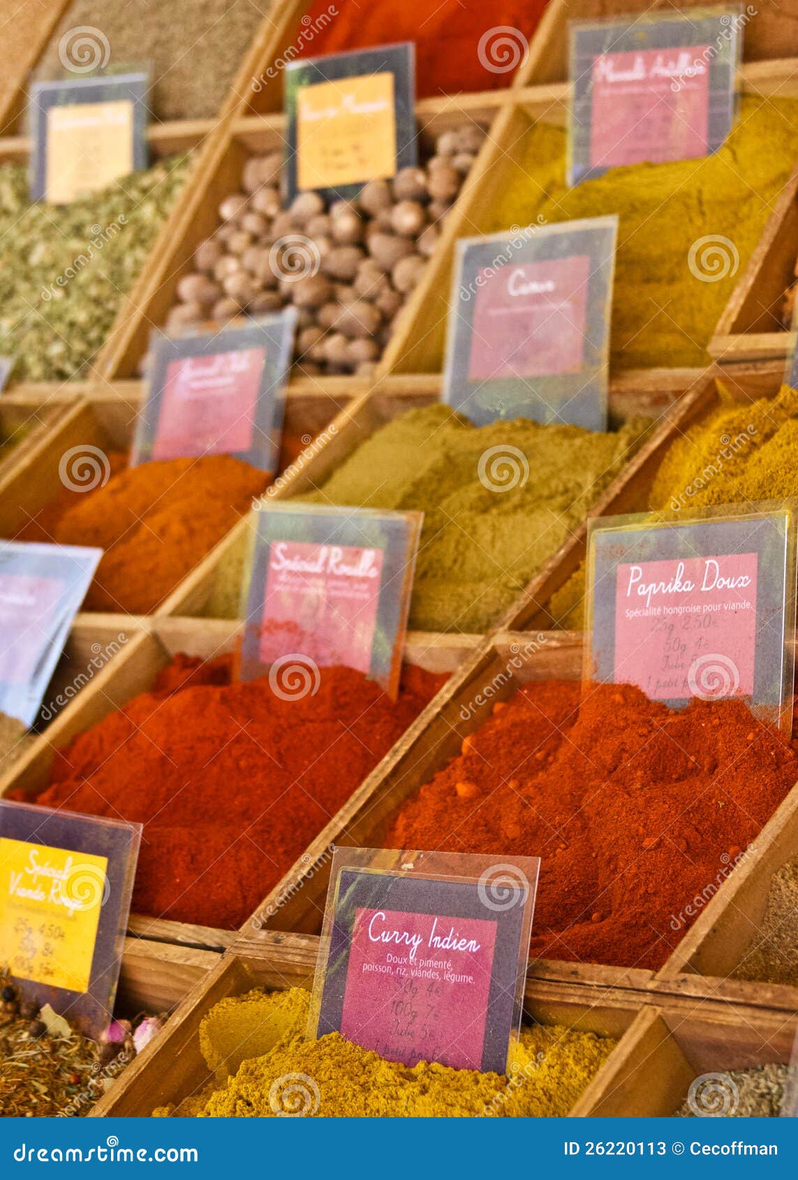 Spice Stand stock image. Image of thyme, gastronomy, cooking - 26220113