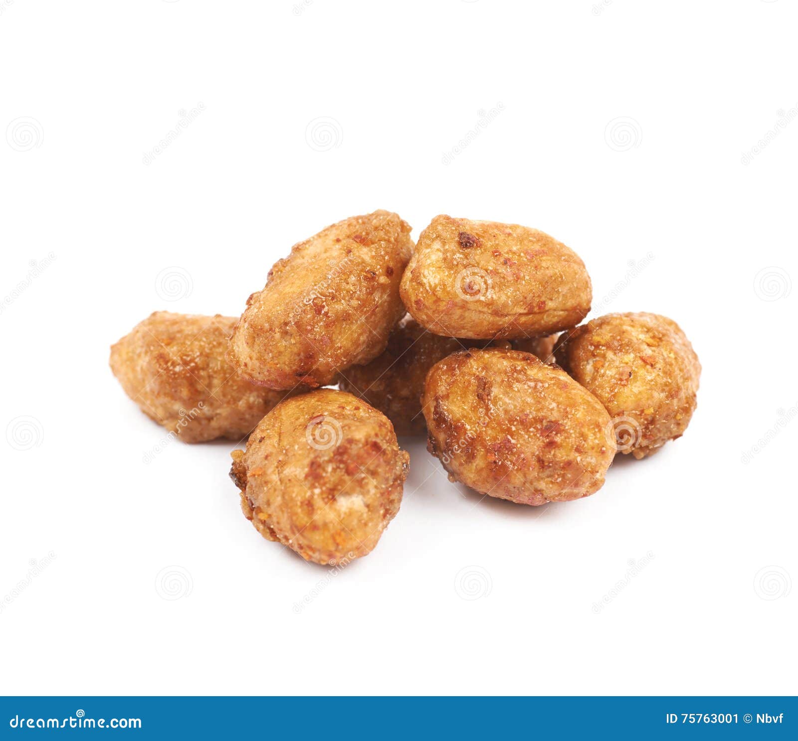 Spice and Sugar Coated Peanut Isolated Stock Image - Image of candied ...