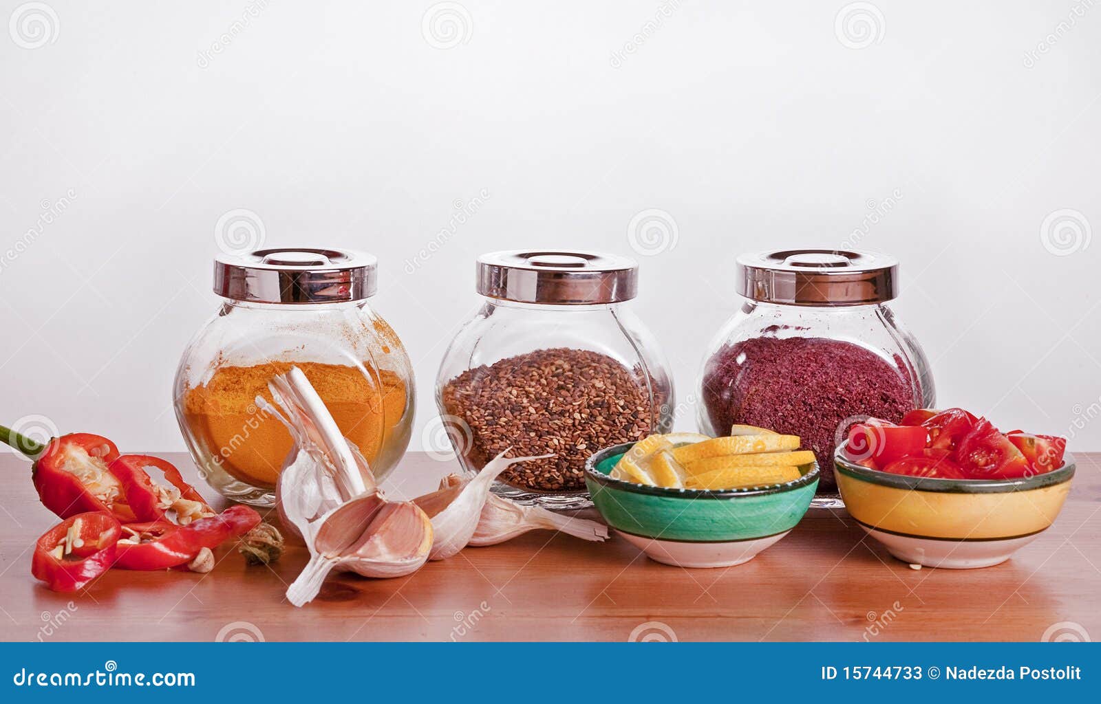 Spice on the table stock image. Image of tomato, cookery - 15744733