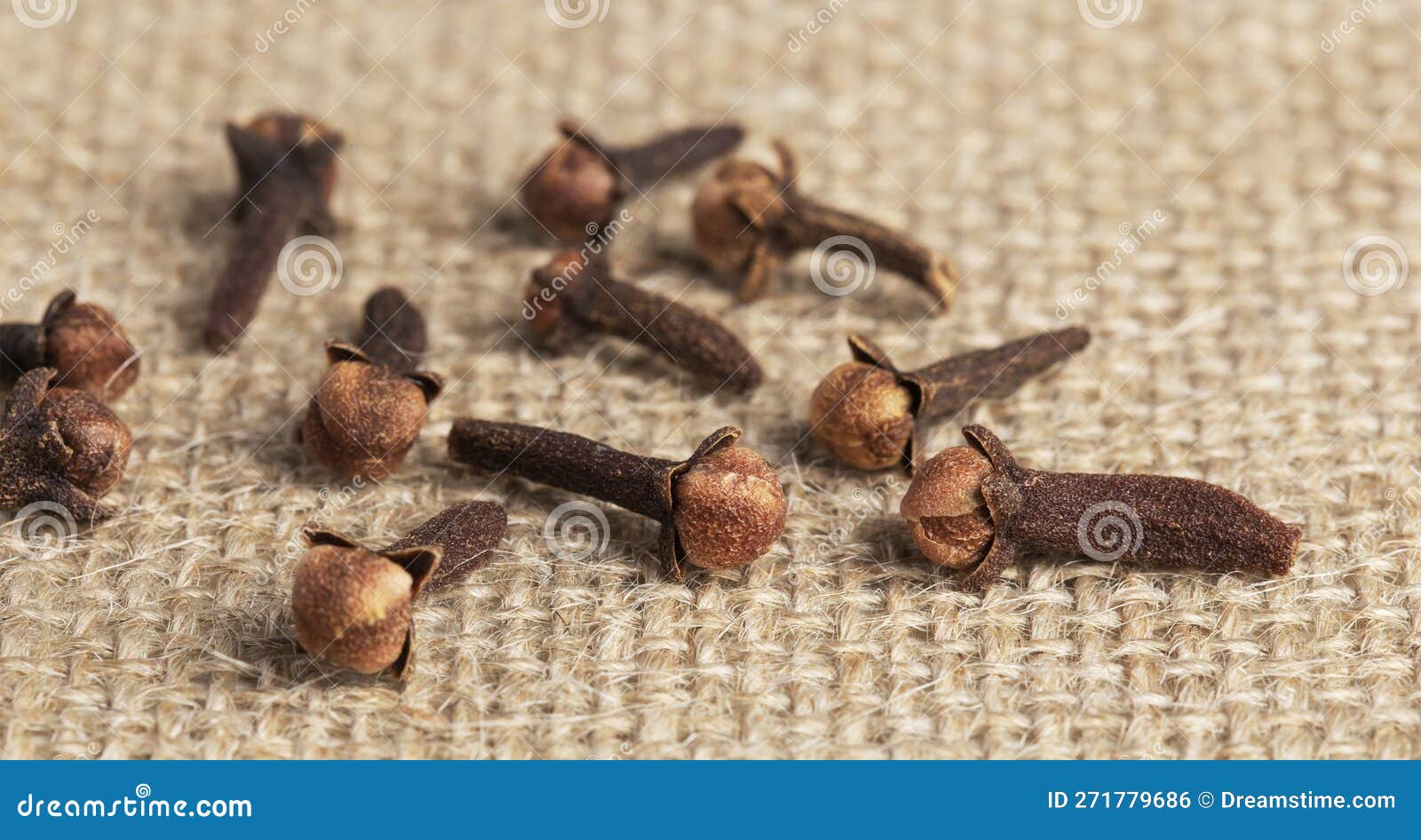 Spice Texture of Fresh Dried Cloves on Vintage Background Stock Photo ...