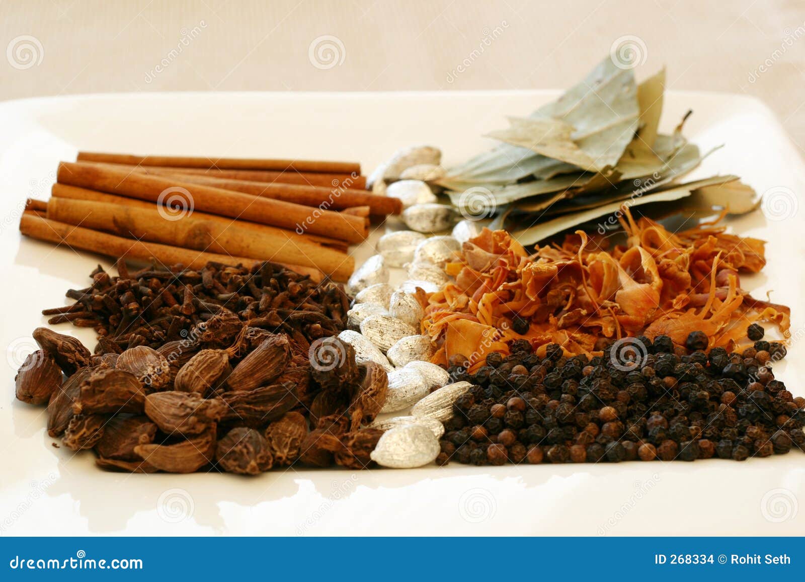 Spice Tray stock photo. Image of garnish, mirch, herb, pepper - 268334