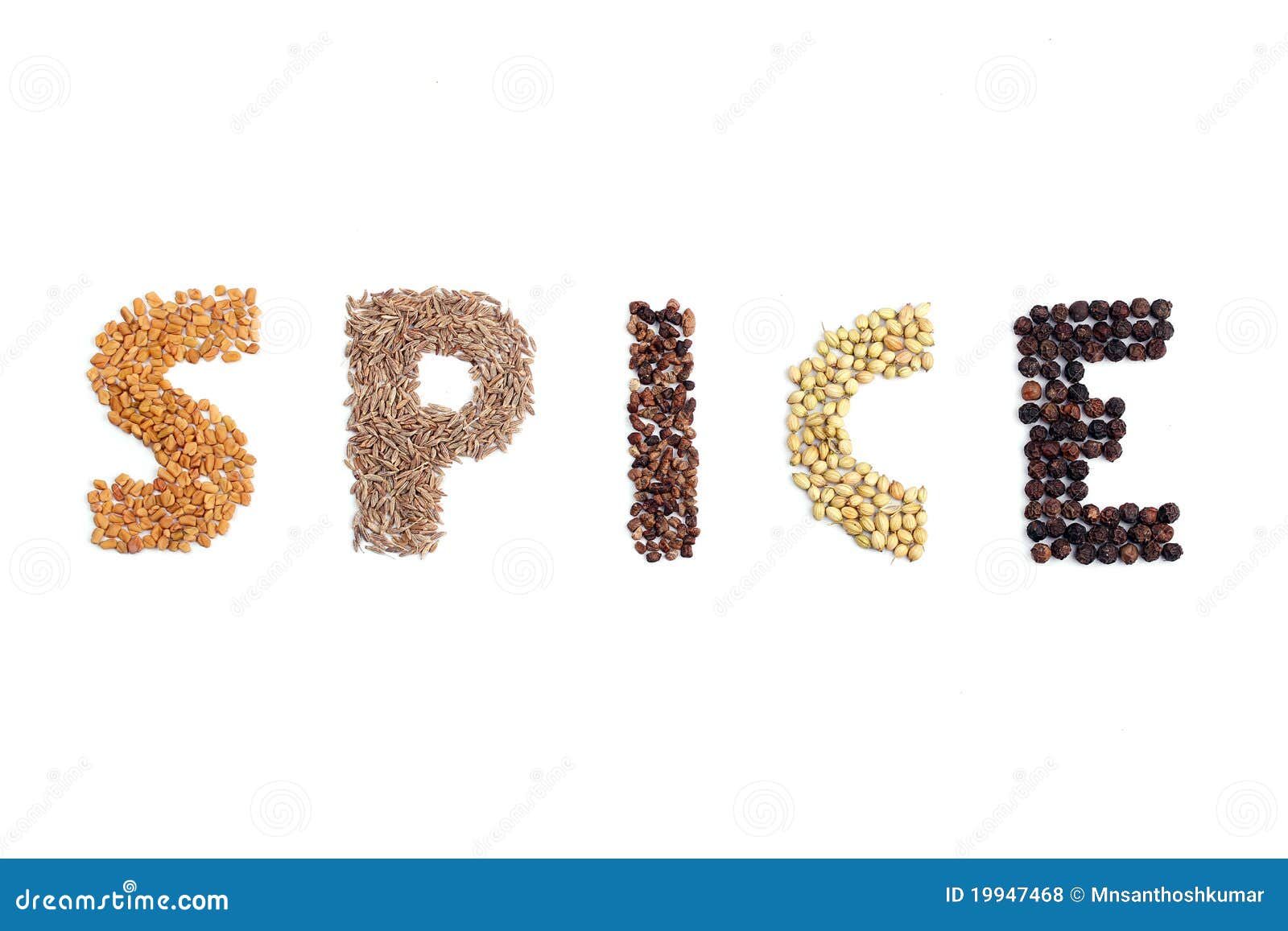 Spice Word Formed Using Spices Picture. Image: 19947468