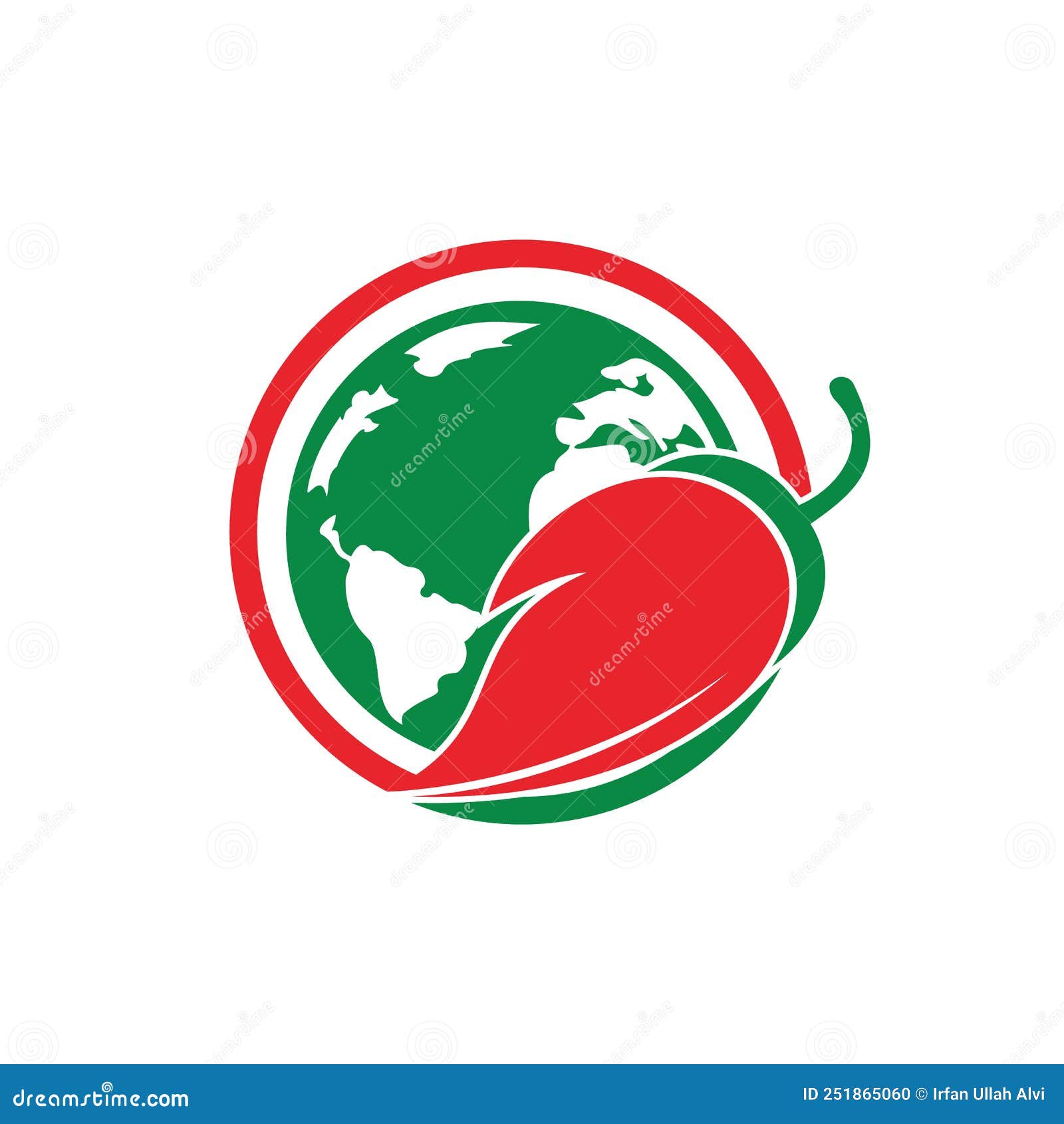Spice World Vector Logo Design. Chili and Globe Icon Vector Logo Design ...