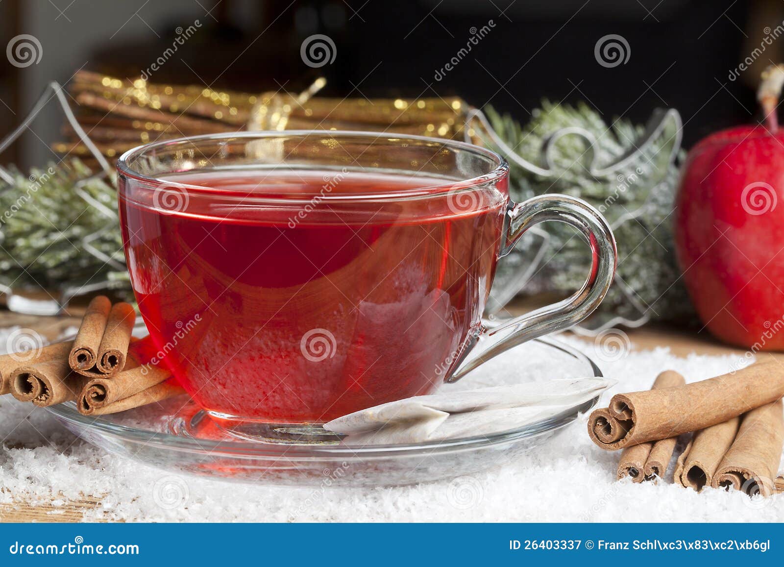 Spiced Christmas Tea stock image. Image of holiday, sticks - 26403337