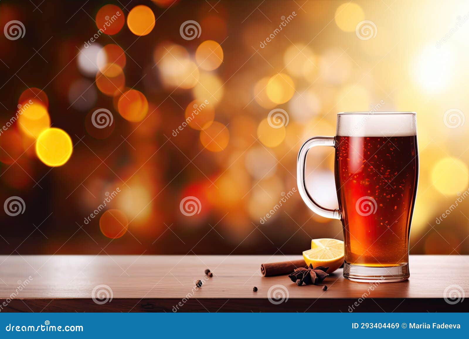 Spiced Cider - Cider with Spices. Against the Backdrop of Glare and ...