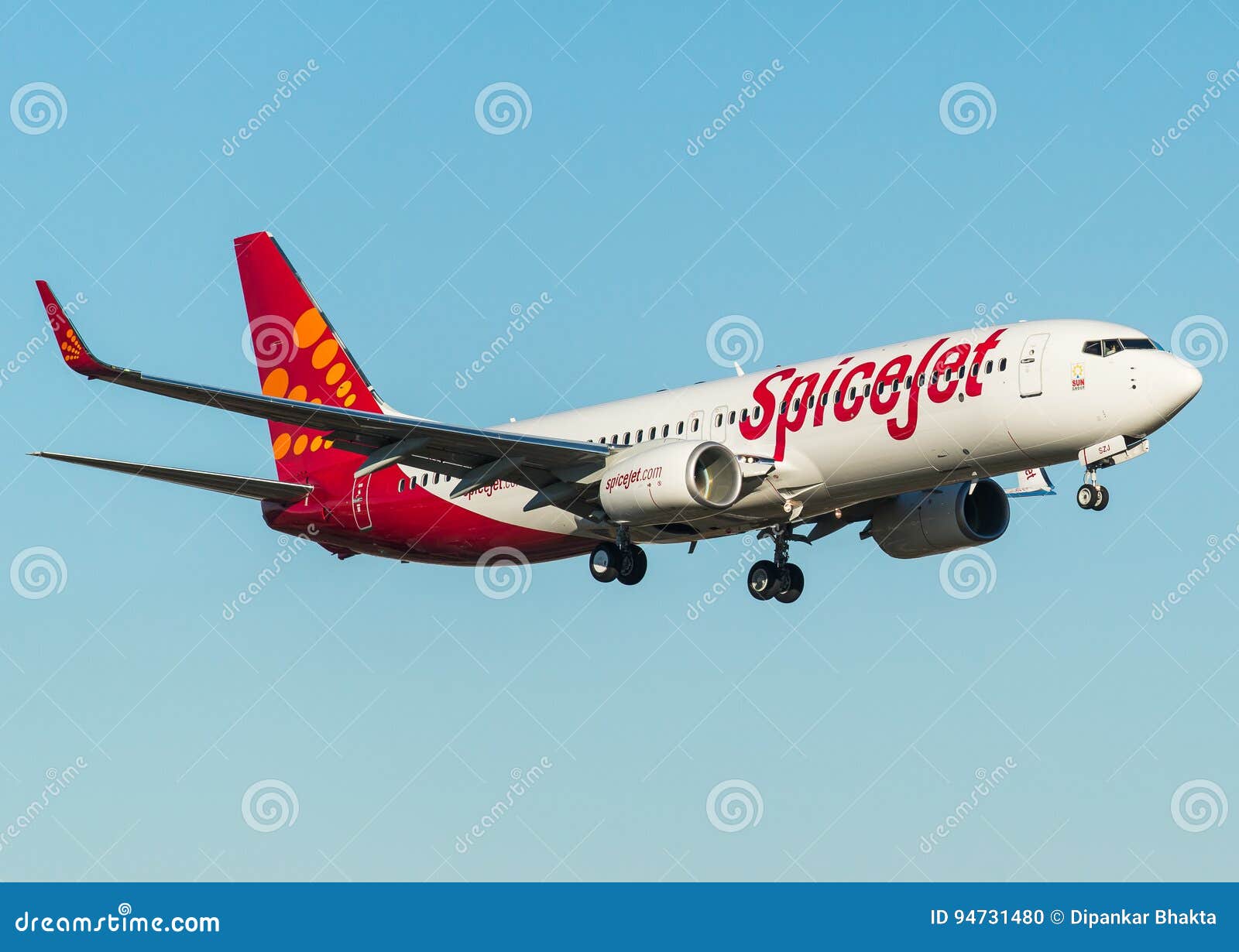 Spicejet Boeing 737-800 with Winglets Editorial Image - Image of ...