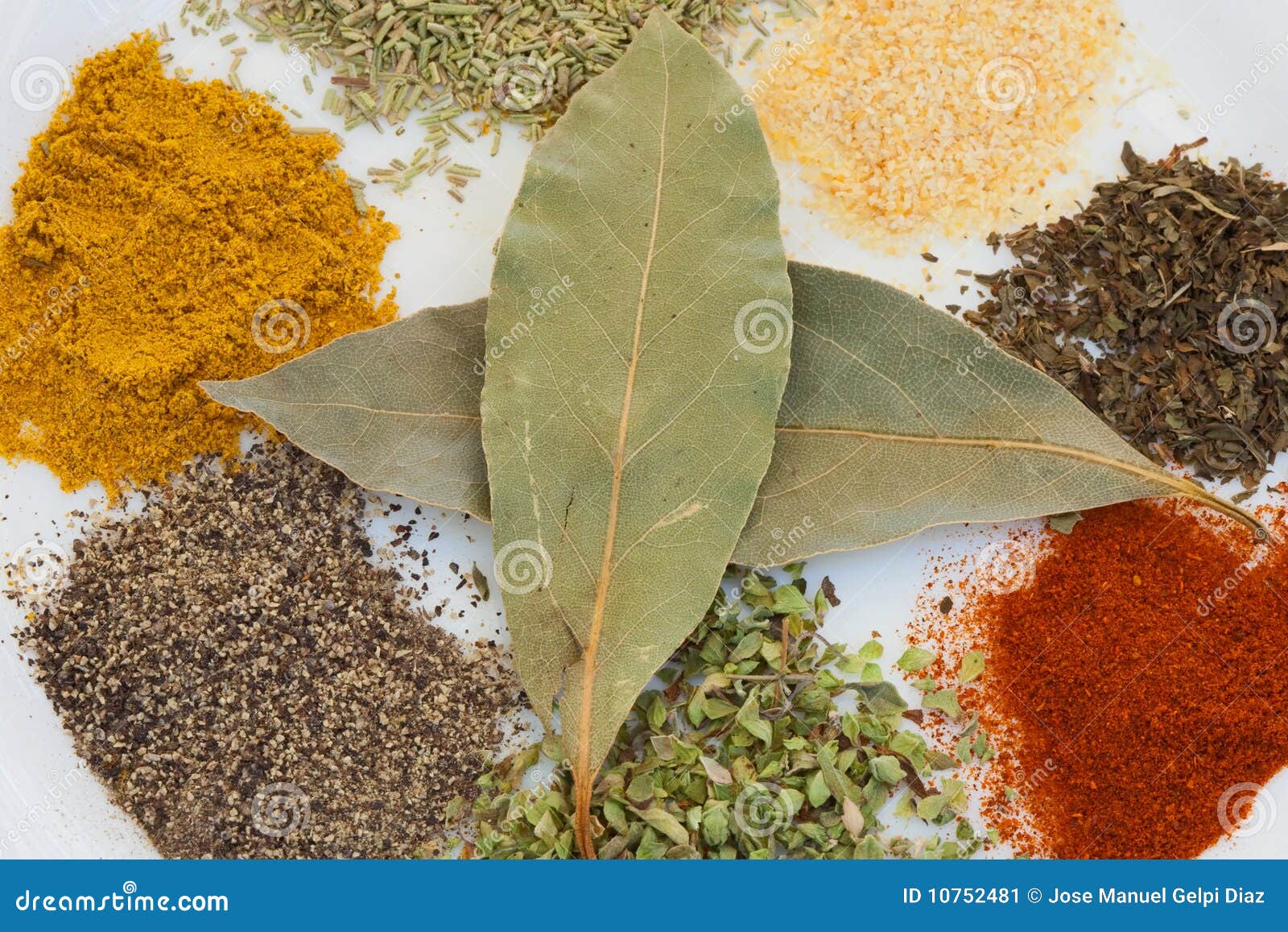 Spices stock image. Image of powder, gourmet, isolated - 10752481