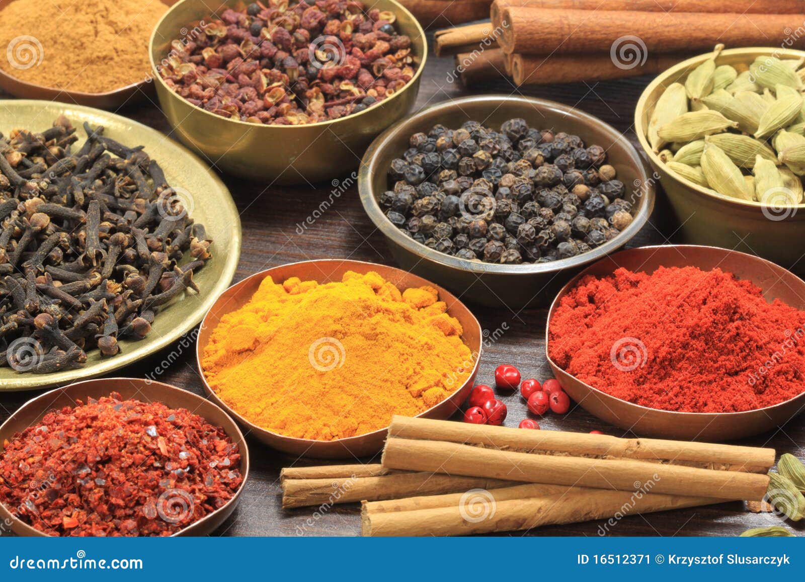Spices stock image. Image of seasoning, recipe, spices - 16512371