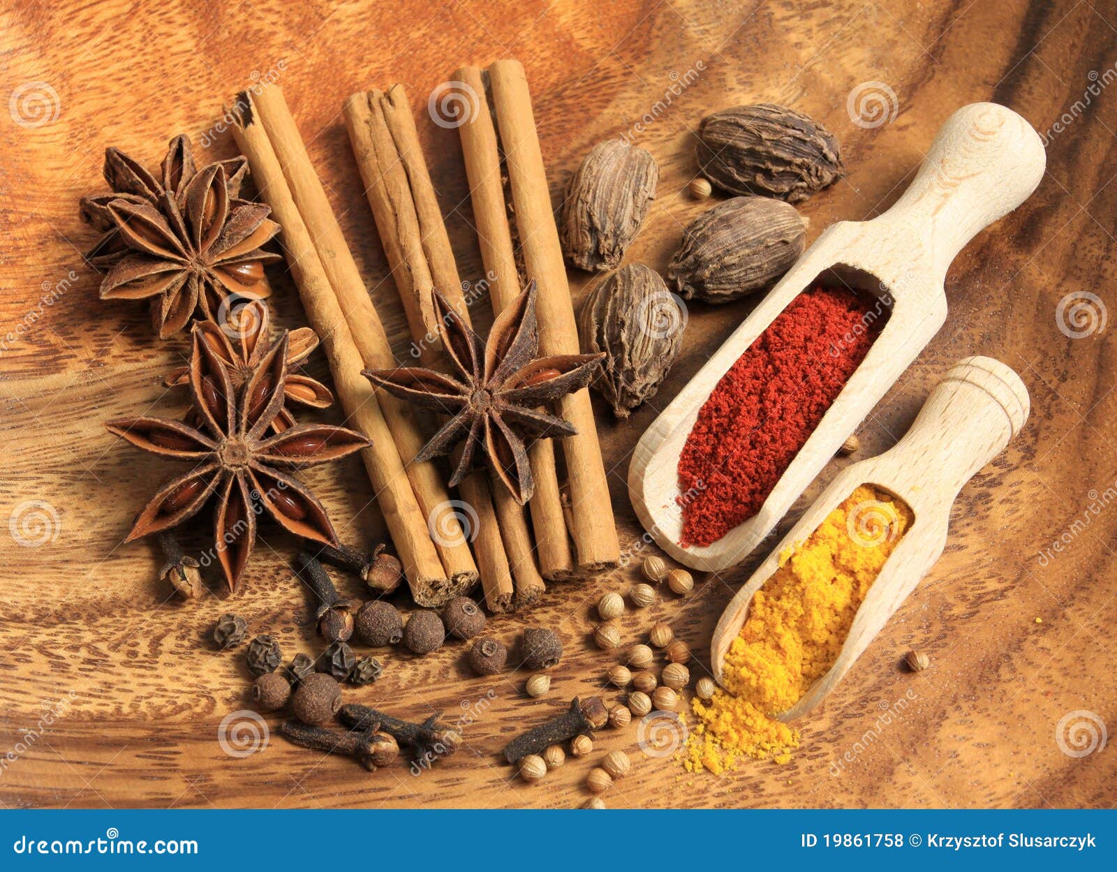 Spices stock photo. Image of cinnamon, brown, texture - 19861758