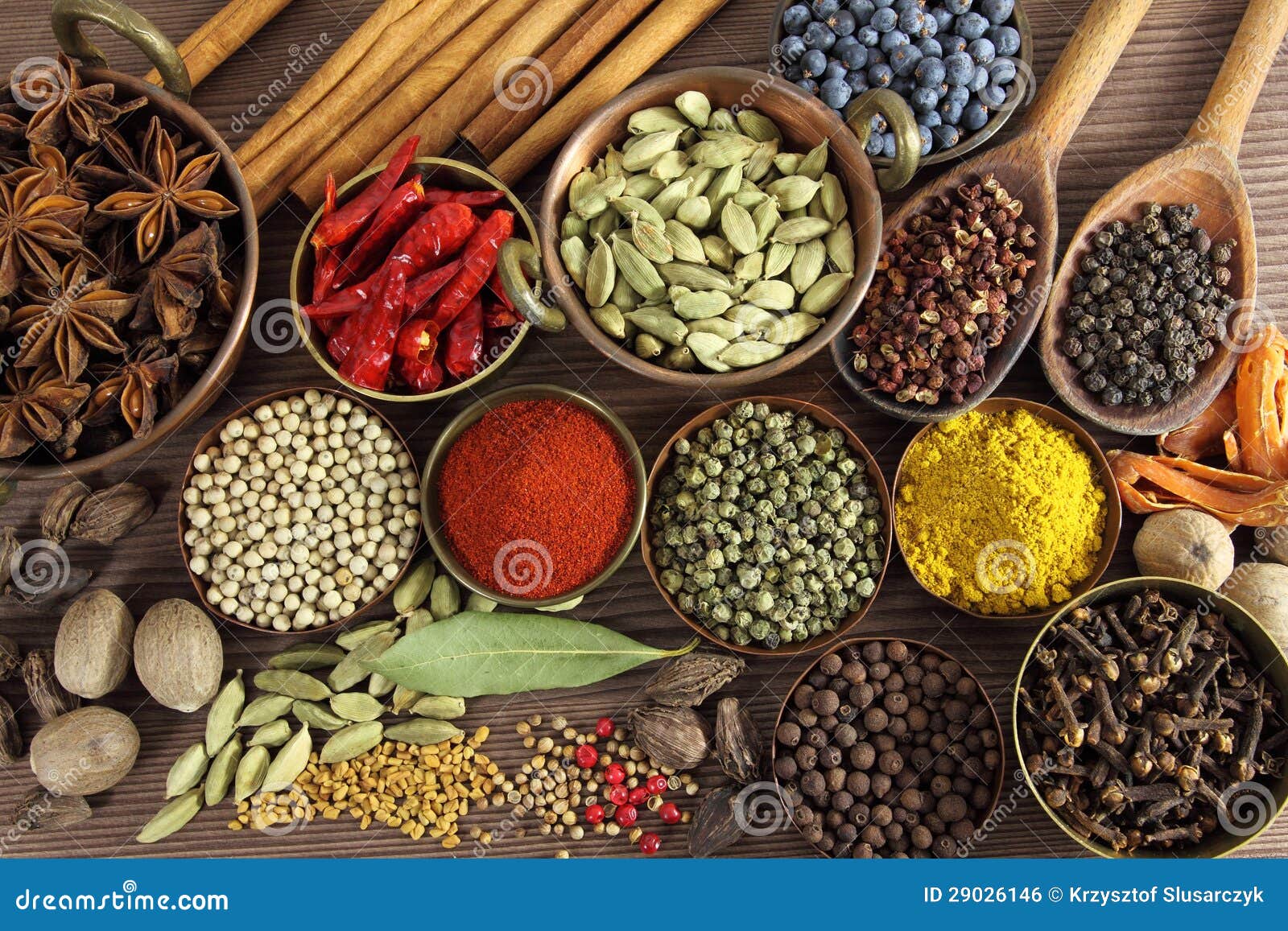 Spices stock photo. Image of additives, allspice, cardamom - 29026146