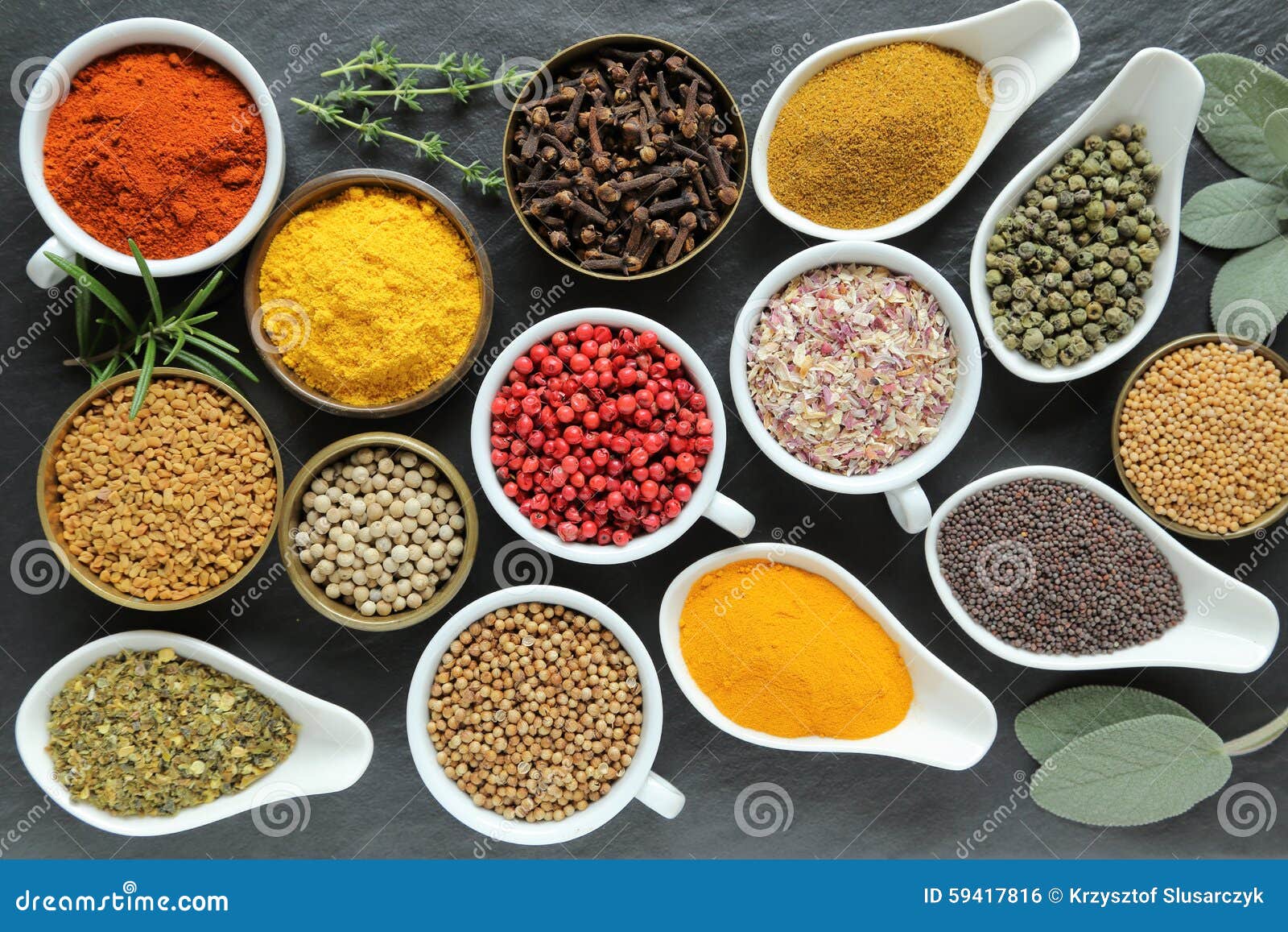 Spices. stock photo. Image of mustard, green, food, seasoning - 59417816