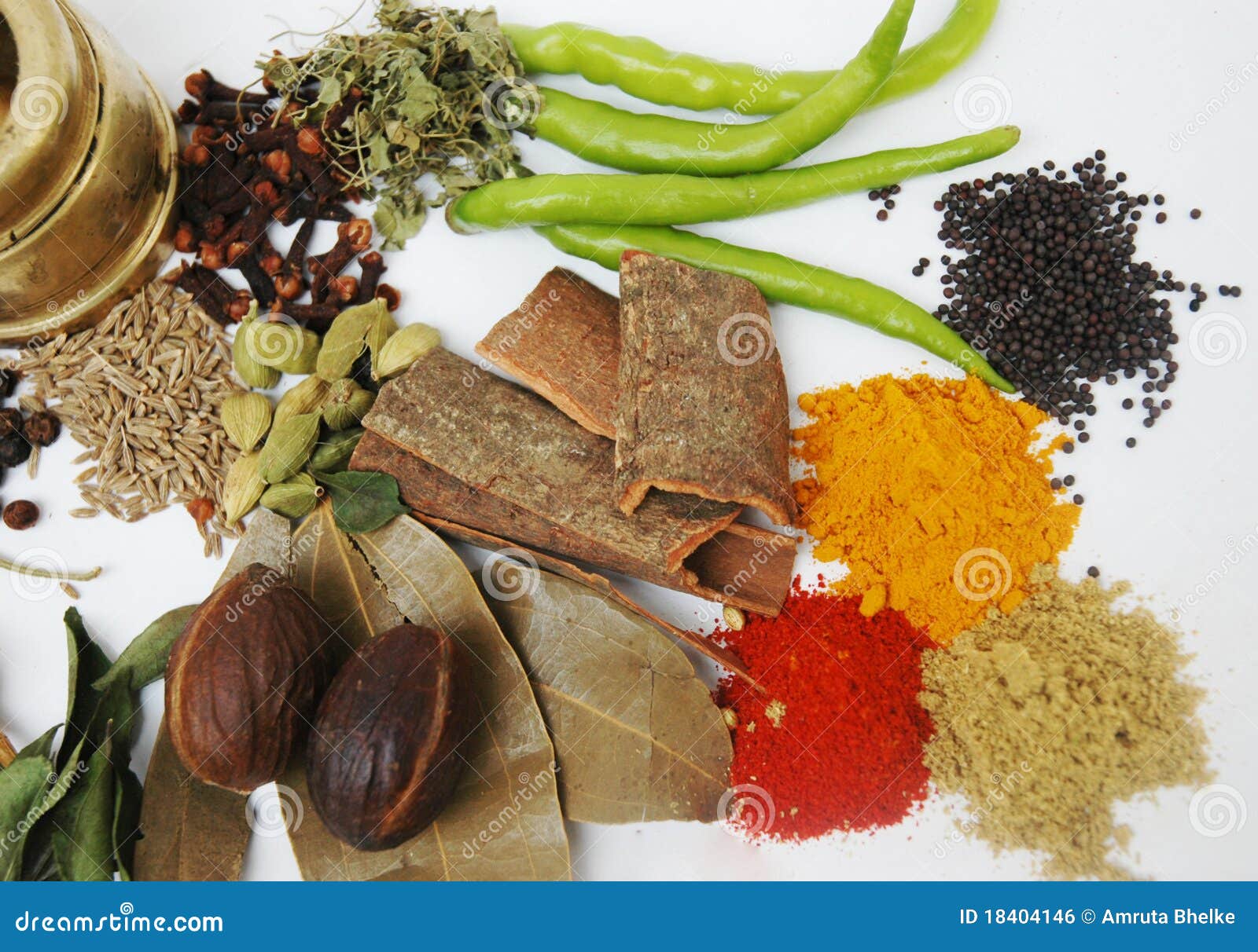 Spices Background stock photo. Image of cooking, bronze - 18404146
