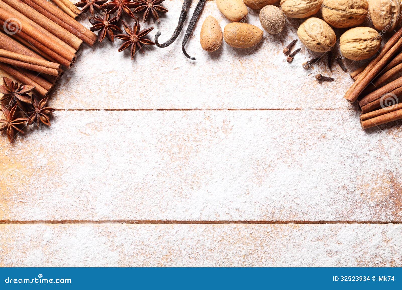Spices background stock photo. Image of spice, white - 32523934