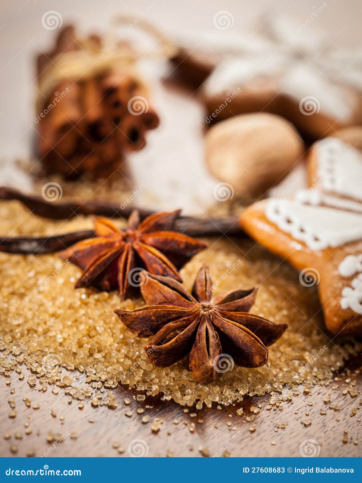 Spices and Baking Ingredients Stock Image - Image of cutter, pastry ...