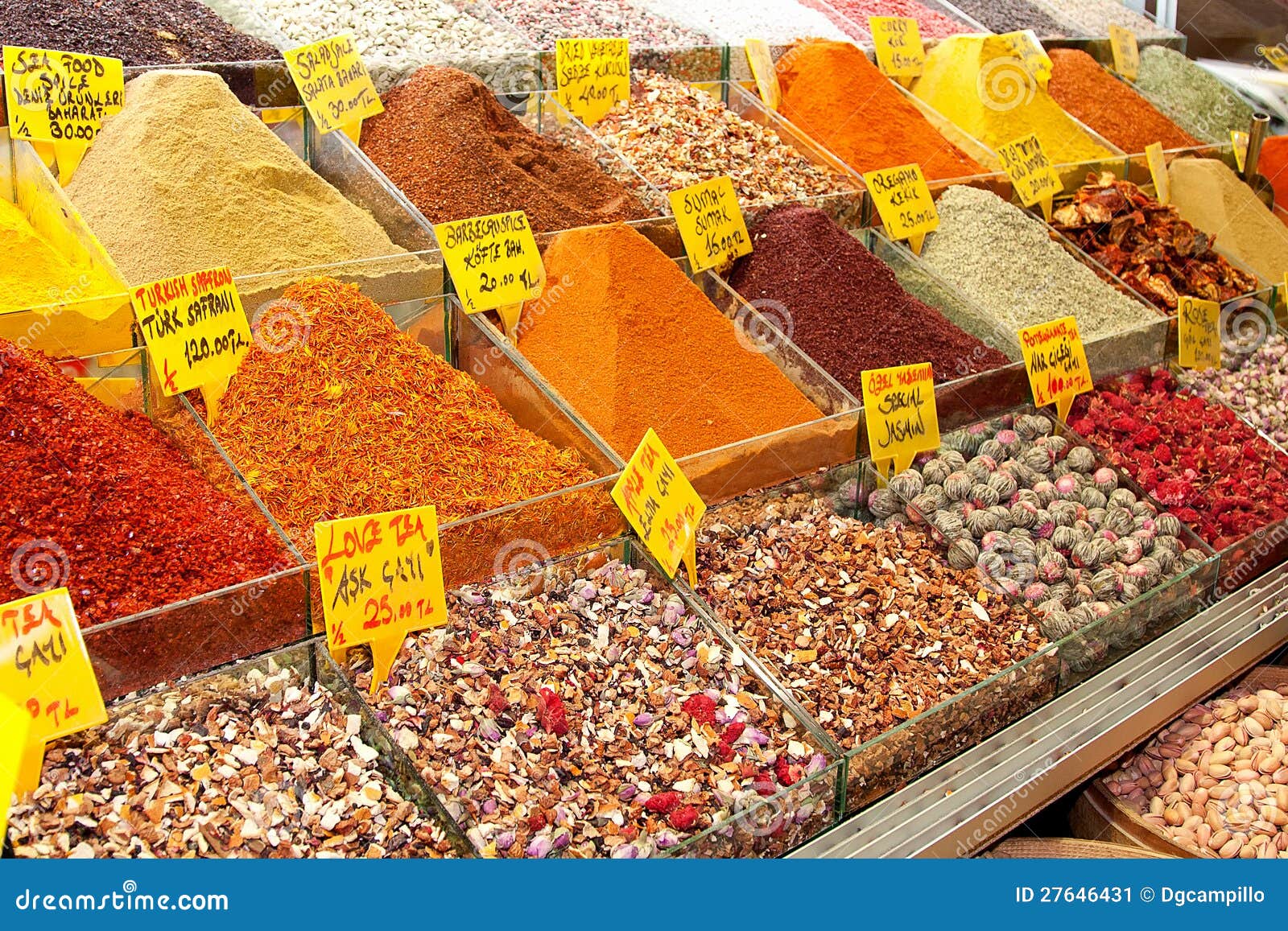 Spices Bazaar, Istanbul, Turkey Stock Image - Image of china, artisan ...
