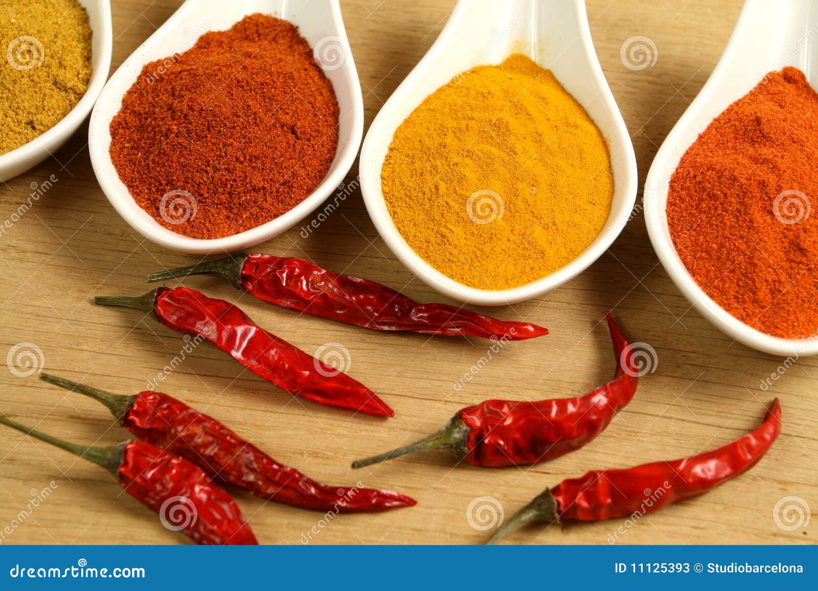 Spices and chili peppers stock image. Image of stilllife - 11125393