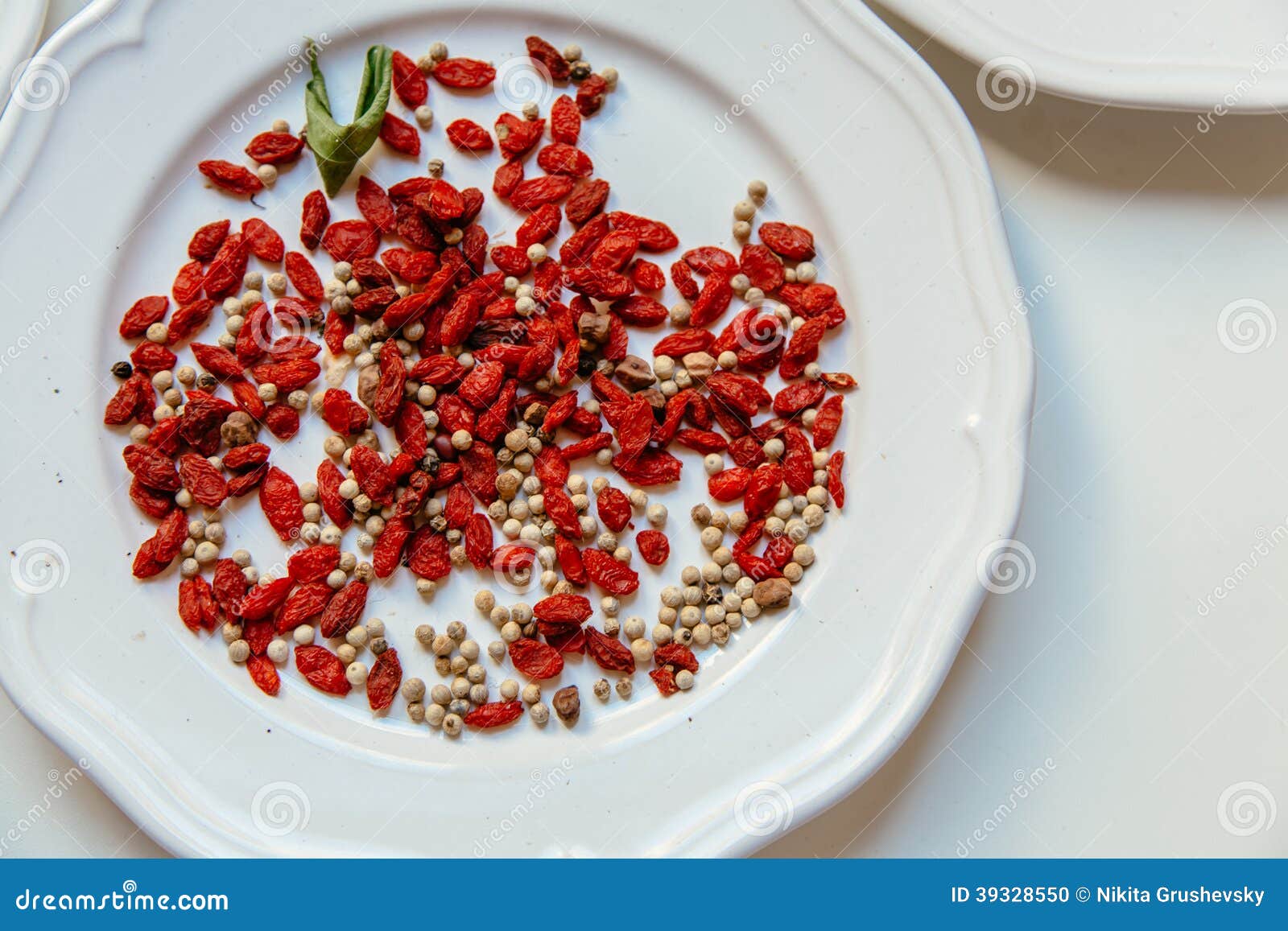 Spices on the dish stock photo. Image of plate, kitchen - 39328550