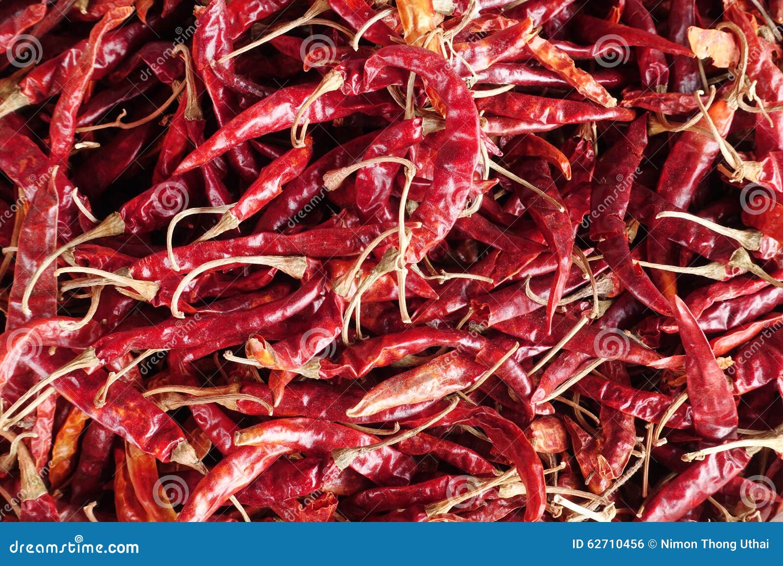Spices - Dried Red Hot Chilli Stock Photo - Image of asian, flavoring ...